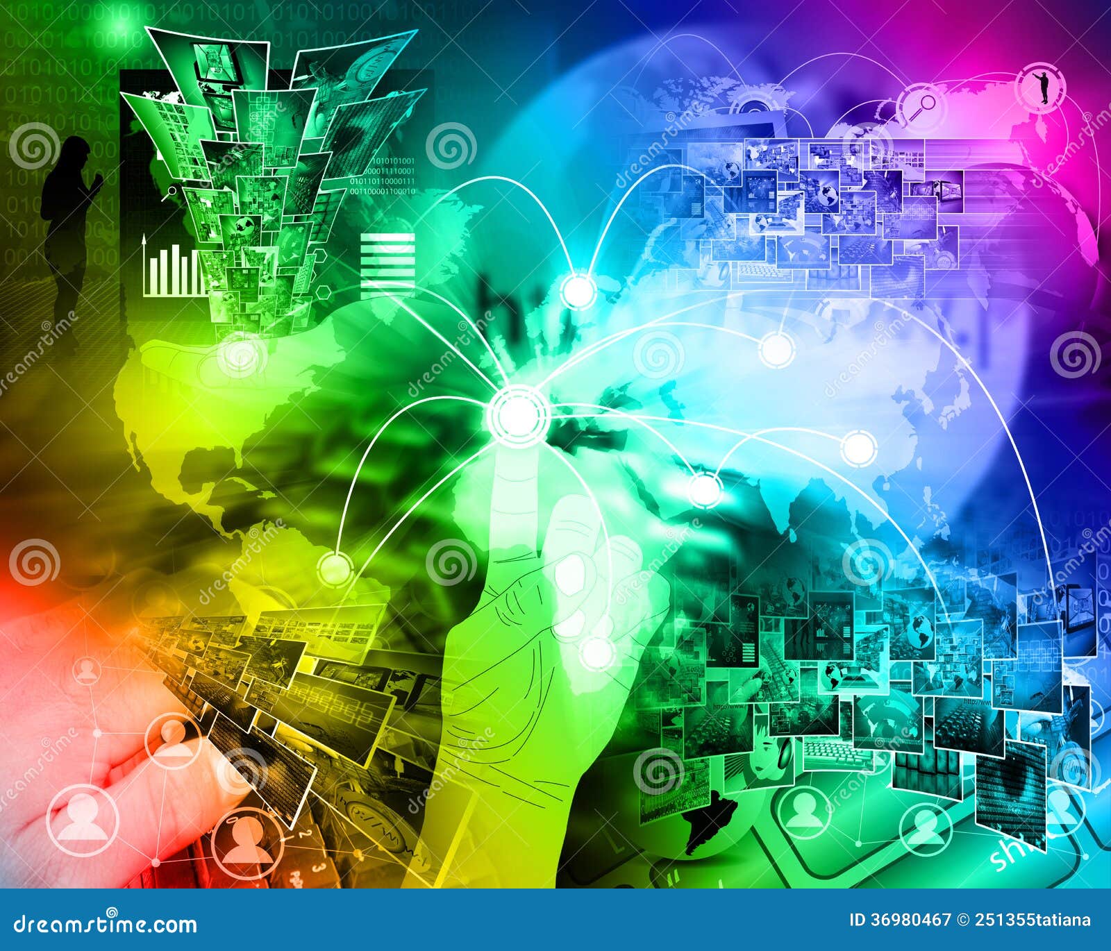 Mundo de Internet imagen de archivo. Imagen de tierra - 36980467