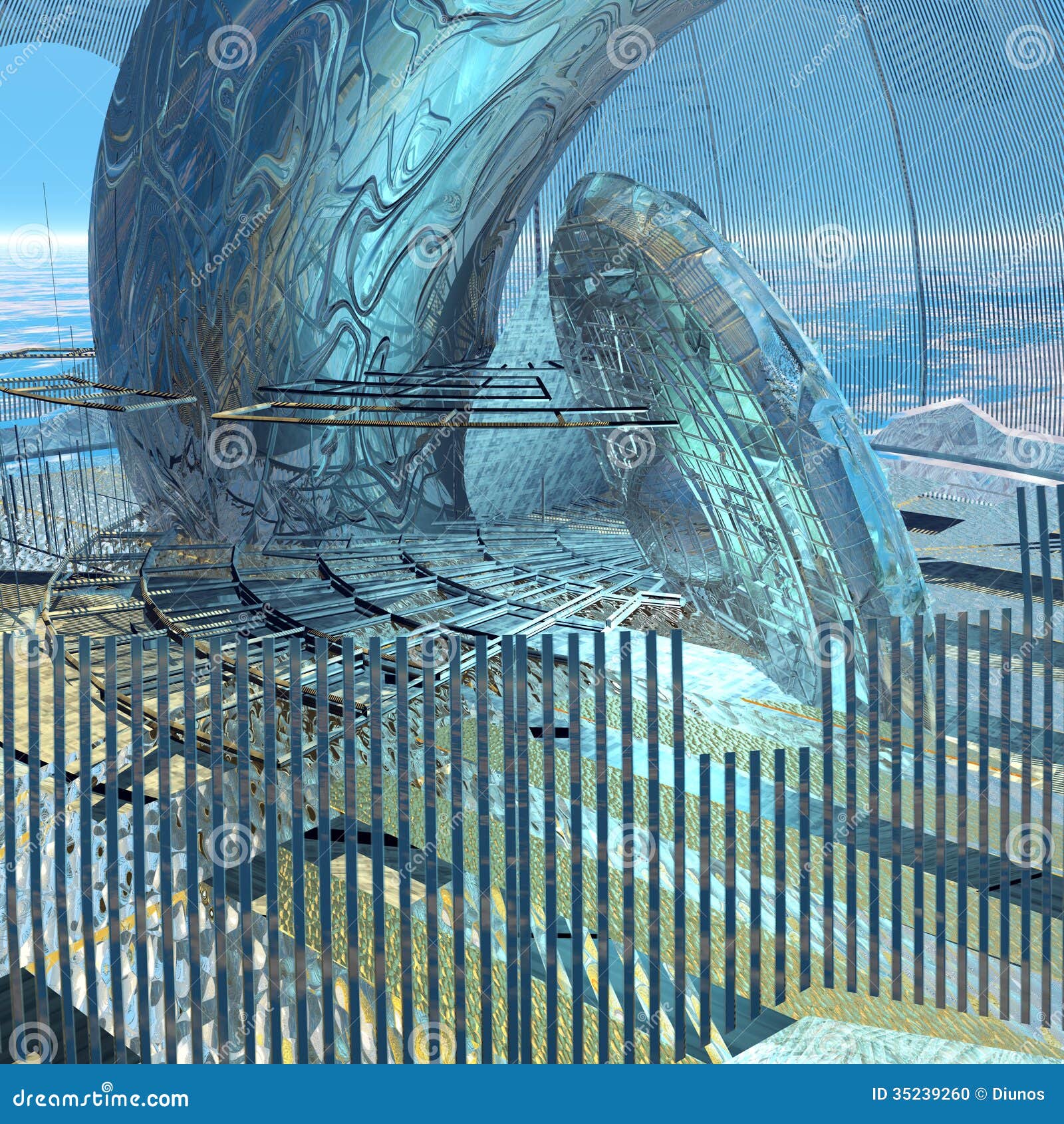 Mundo del espejo stock de ilustración. Ilustración de planeta - 35239260