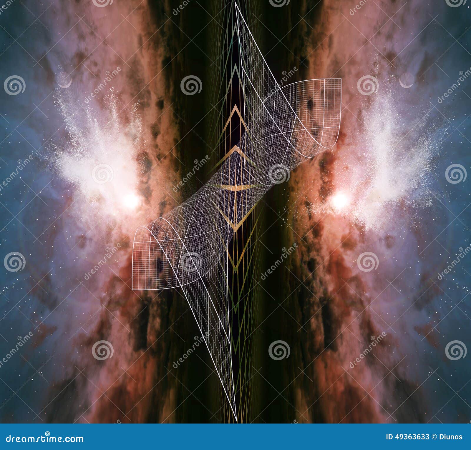 Mundo del espejo stock de ilustración. Ilustración de mundo - 49363633