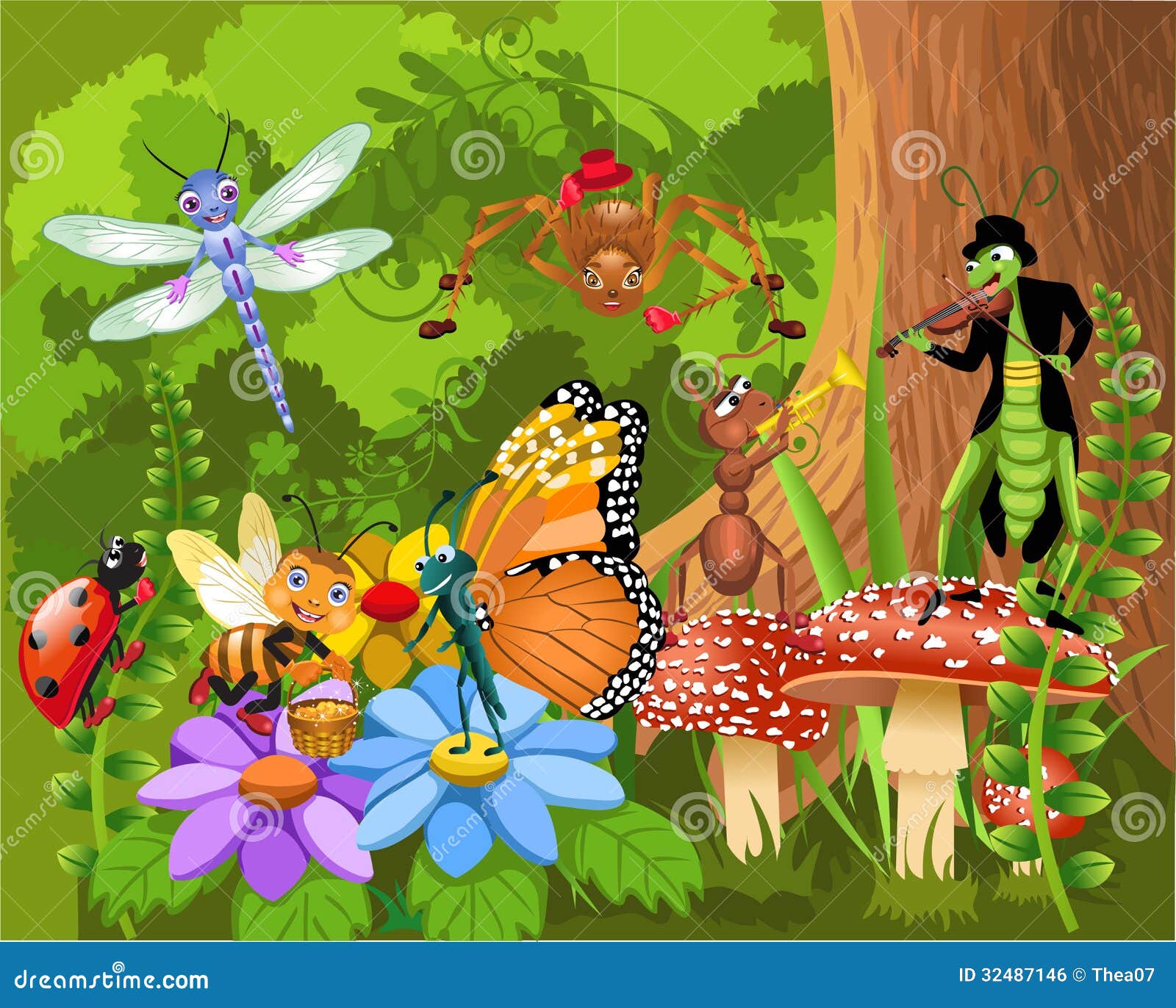 Mundo Del Insecto Imagen de archivo libre de regalías - Imagen: 32487146