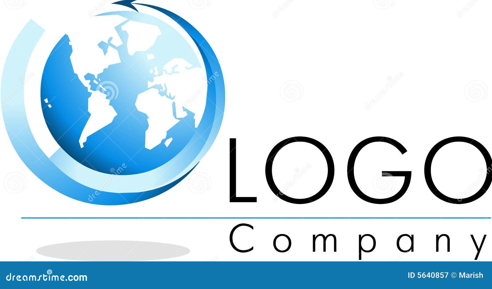 Mundo do logotipo ilustração do vetor. Ilustração de logotipo - 5640857