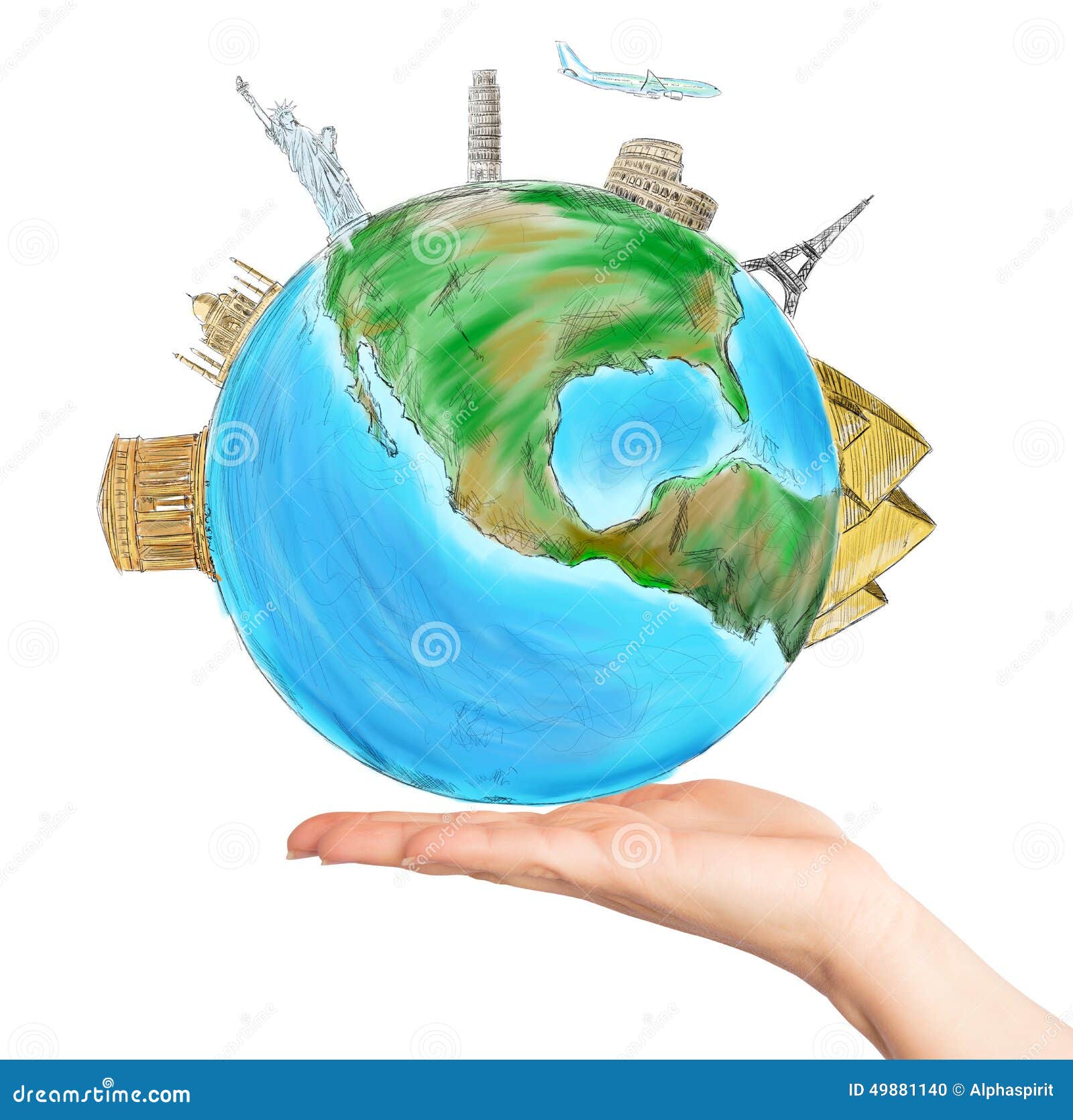 Mundo en una mano foto de archivo. Imagen de tierra, proteja - 49881140