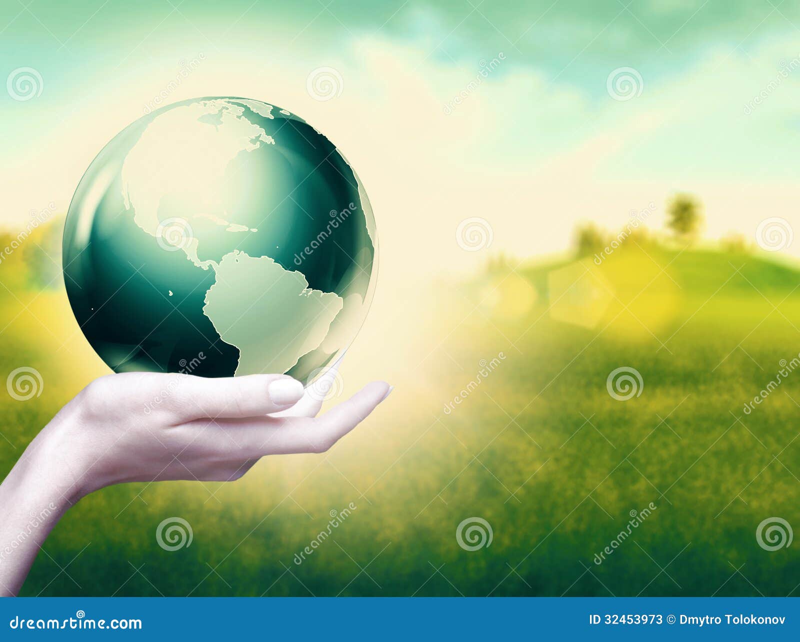 Mundo entero en sus manos imagen de archivo. Imagen de espacio - 32453973
