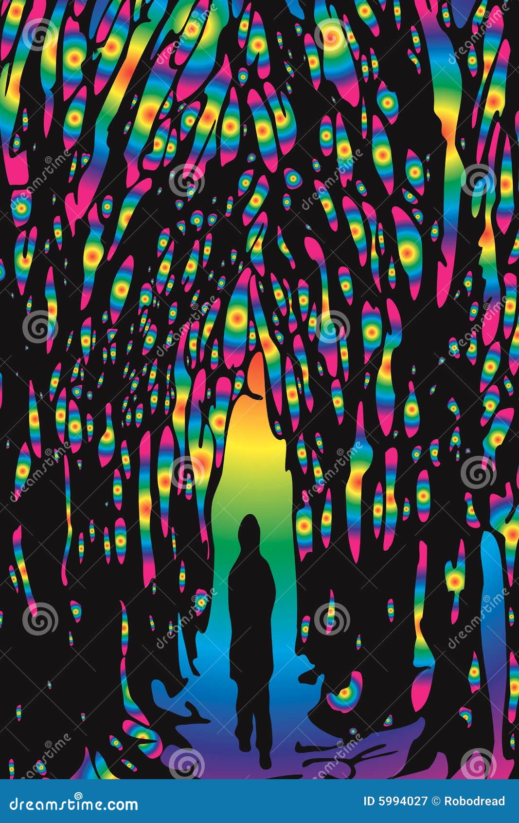 Mundo imaginario (vector) ilustración del vector. Ilustración de psique ...