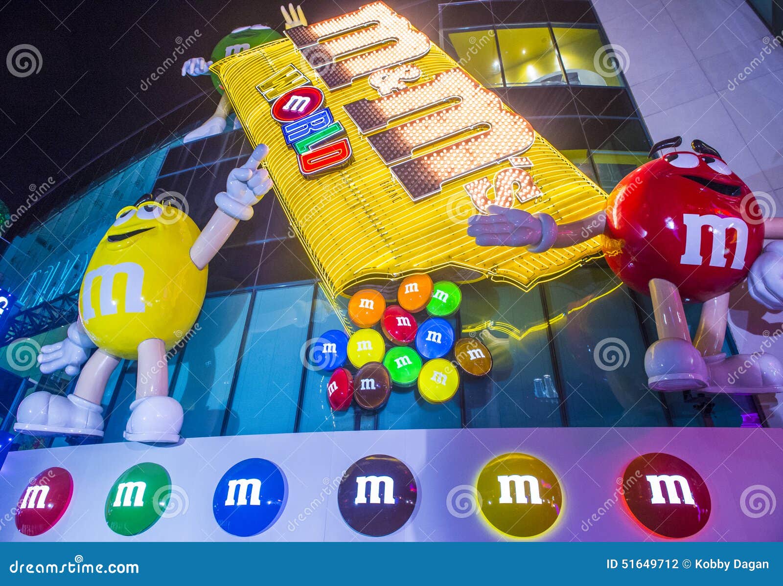 Mundo Las Vegas de M&M fotografía editorial. Imagen de mercado - 51649712