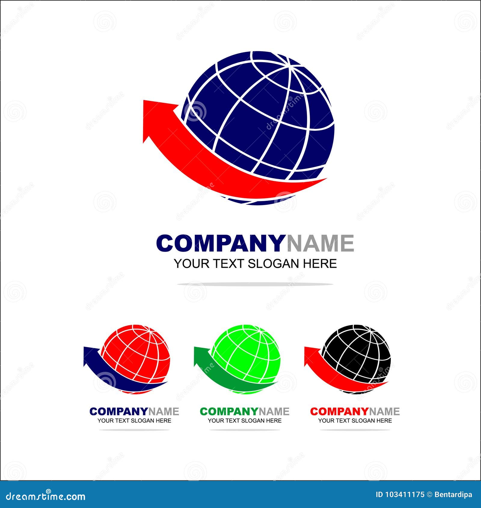 Mundo Logo Design Template, Negocio Stock de ilustración - Ilustración ...