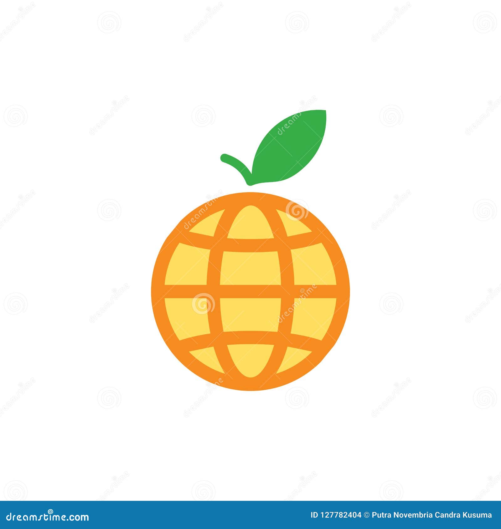 Mundo Logo Icon Design De La Fruta Ilustración del Vector - Ilustración ...