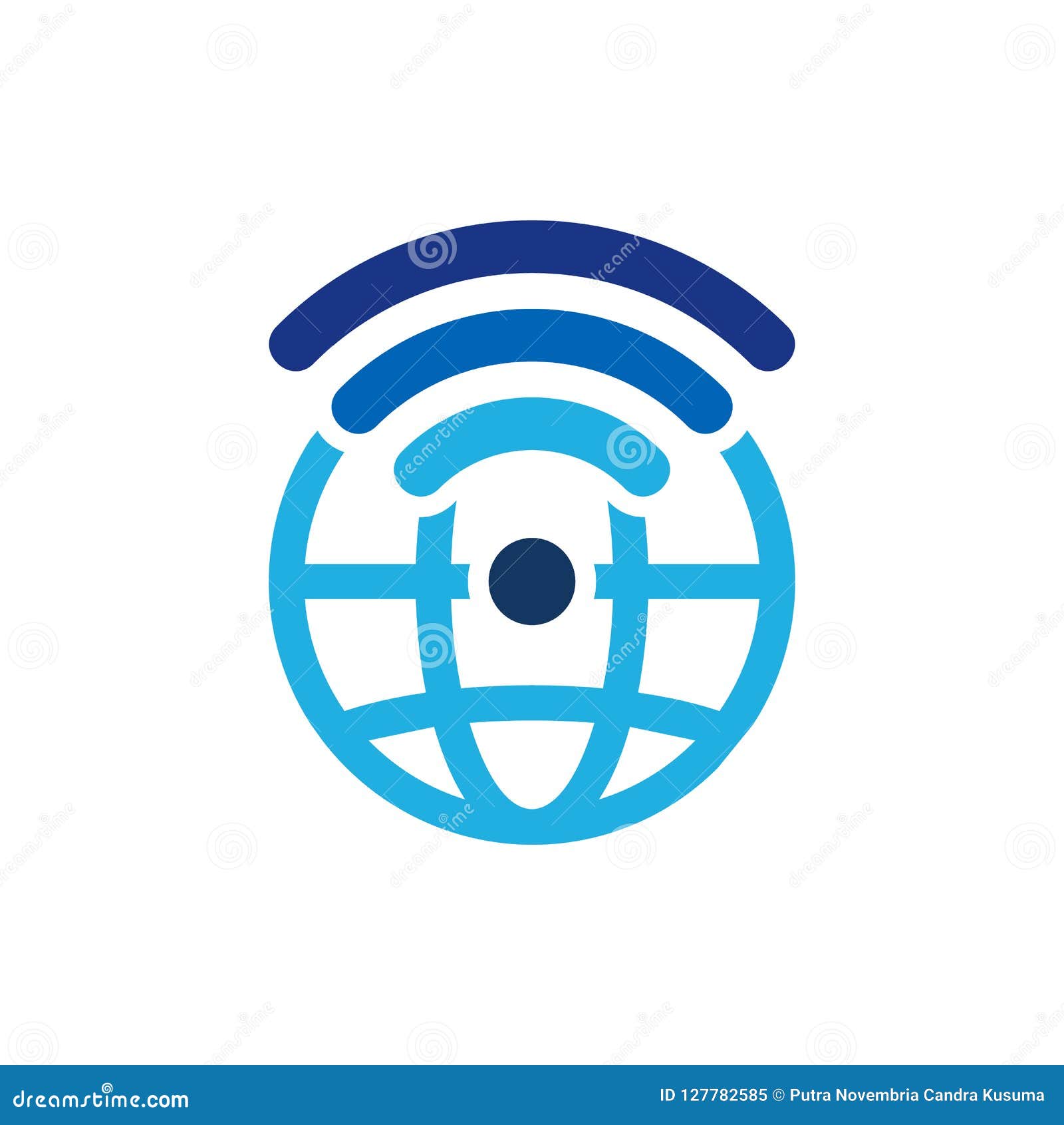 Mundo Logo Icon Design De Wifi Ilustración del Vector - Ilustración de ...
