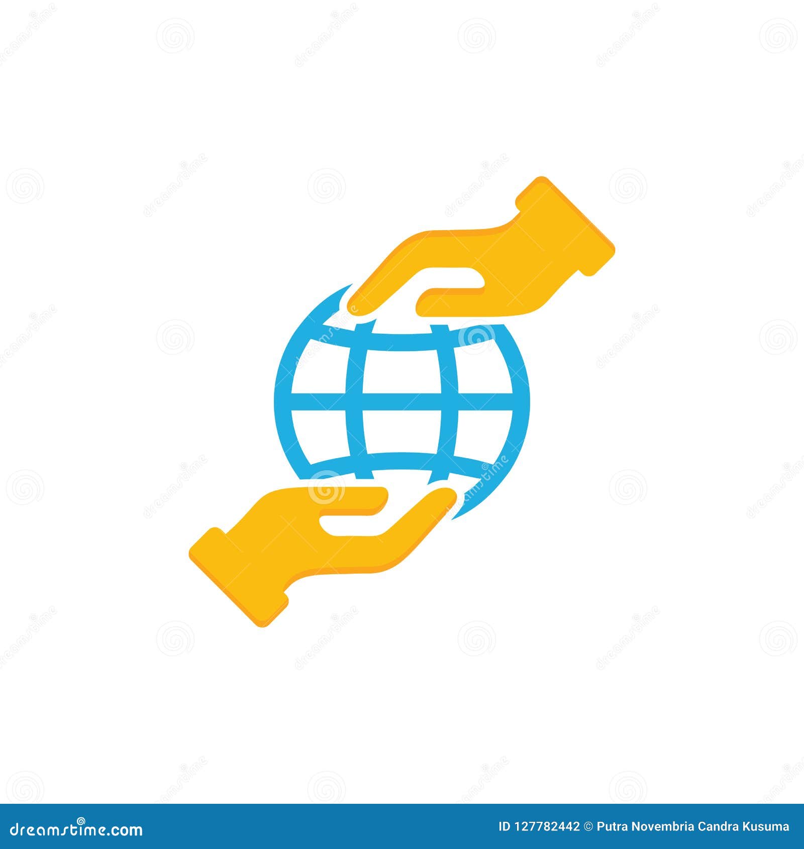 Mundo Logo Icon Design Del Cuidado Ilustración del Vector - Ilustración ...