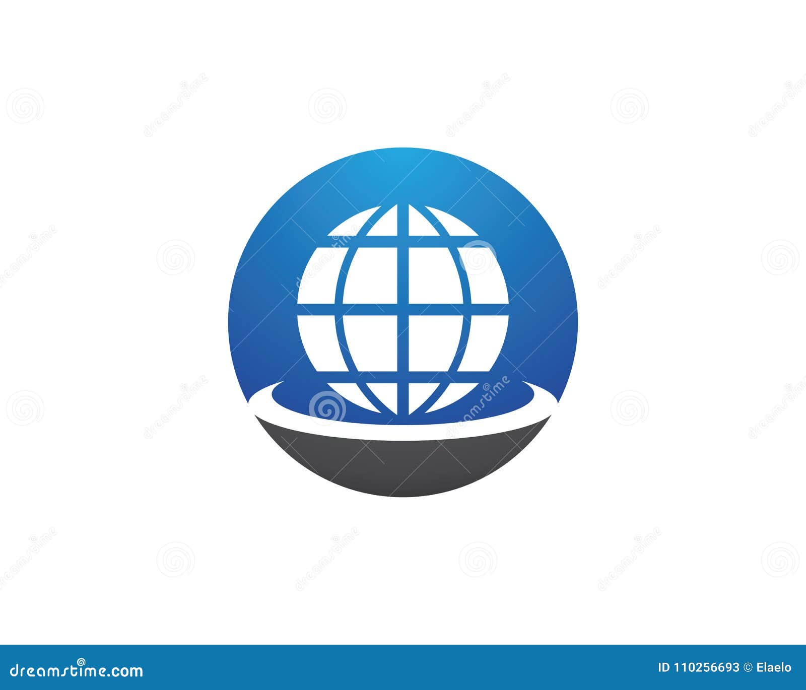 Mundo Logo Template Del Alambre Ilustración del Vector - Ilustración de ...