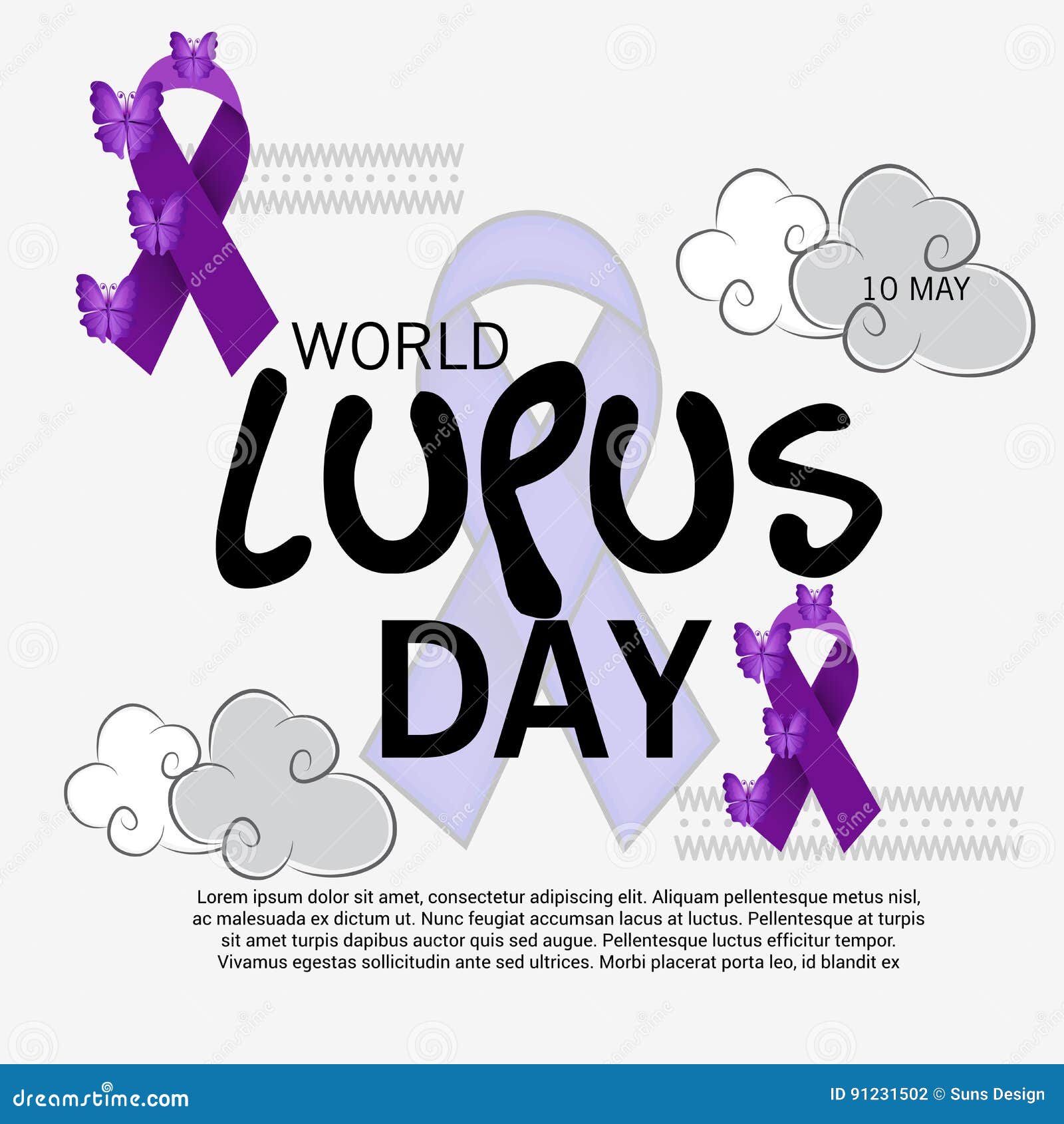 Mundo Lupus Day stock de ilustración. Ilustración de medicina - 91231502