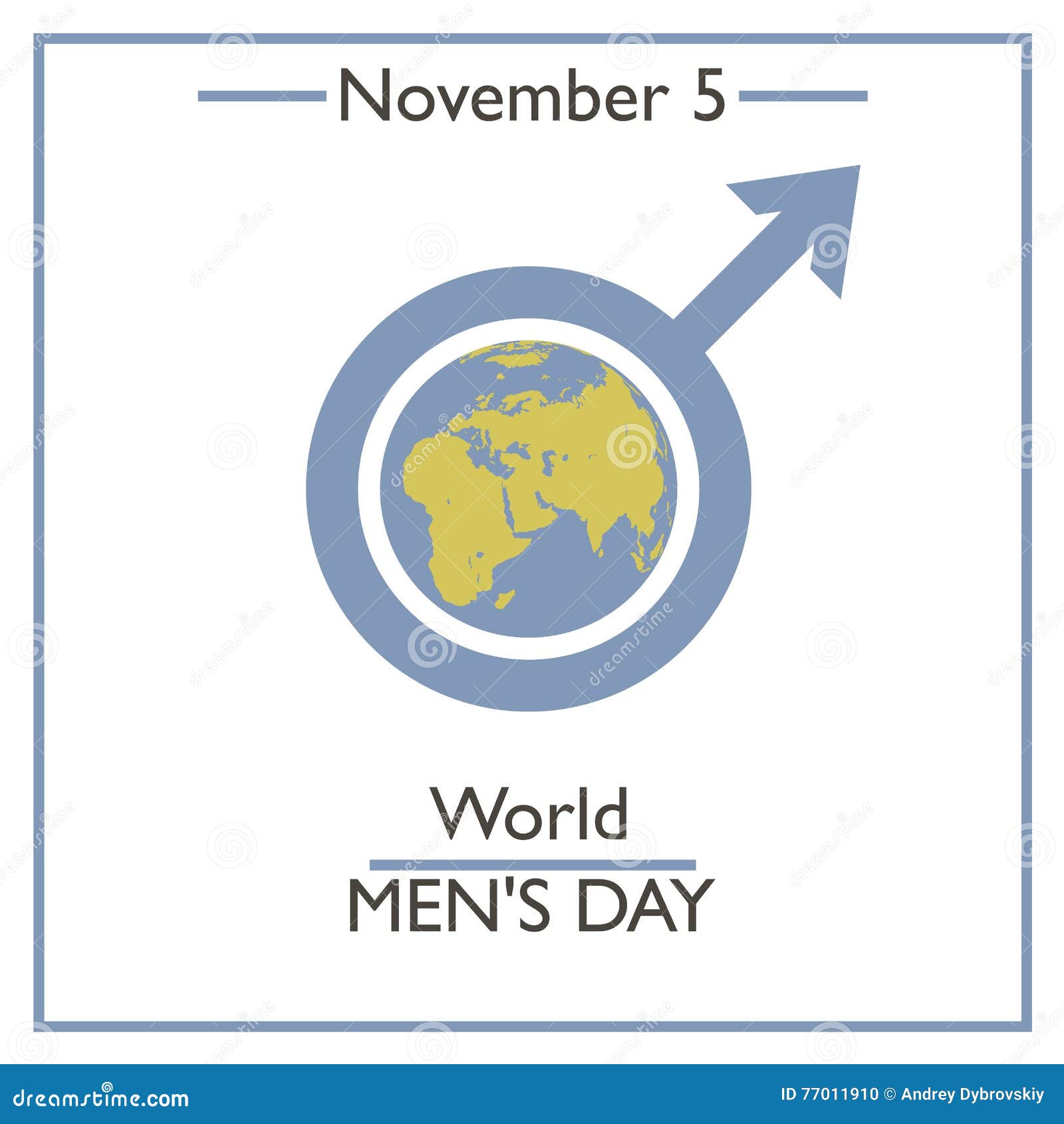 Mundo Men& X27; Dia De S 5 De Novembro Ilustração do Vetor - Ilustração ...