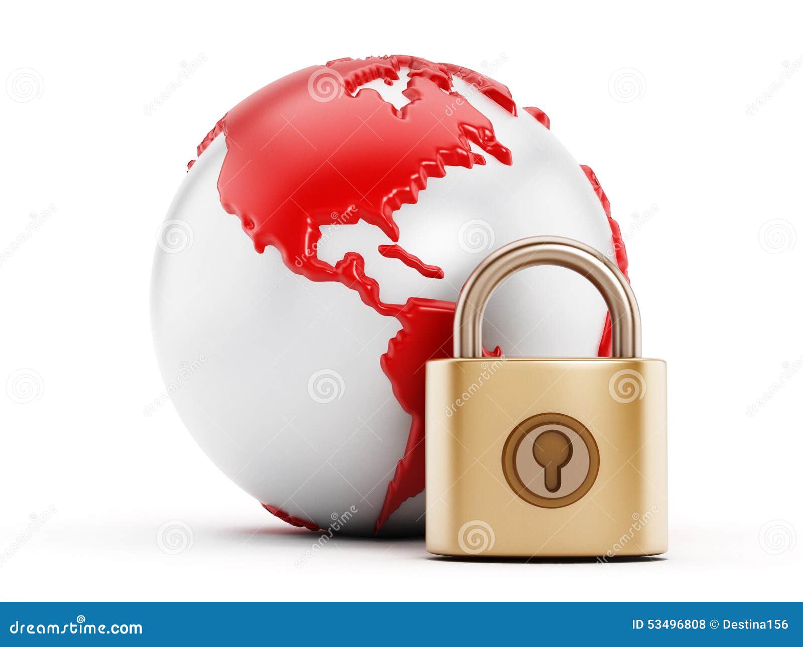 Mundo protegido stock de ilustración. Ilustración de negocios - 53496808