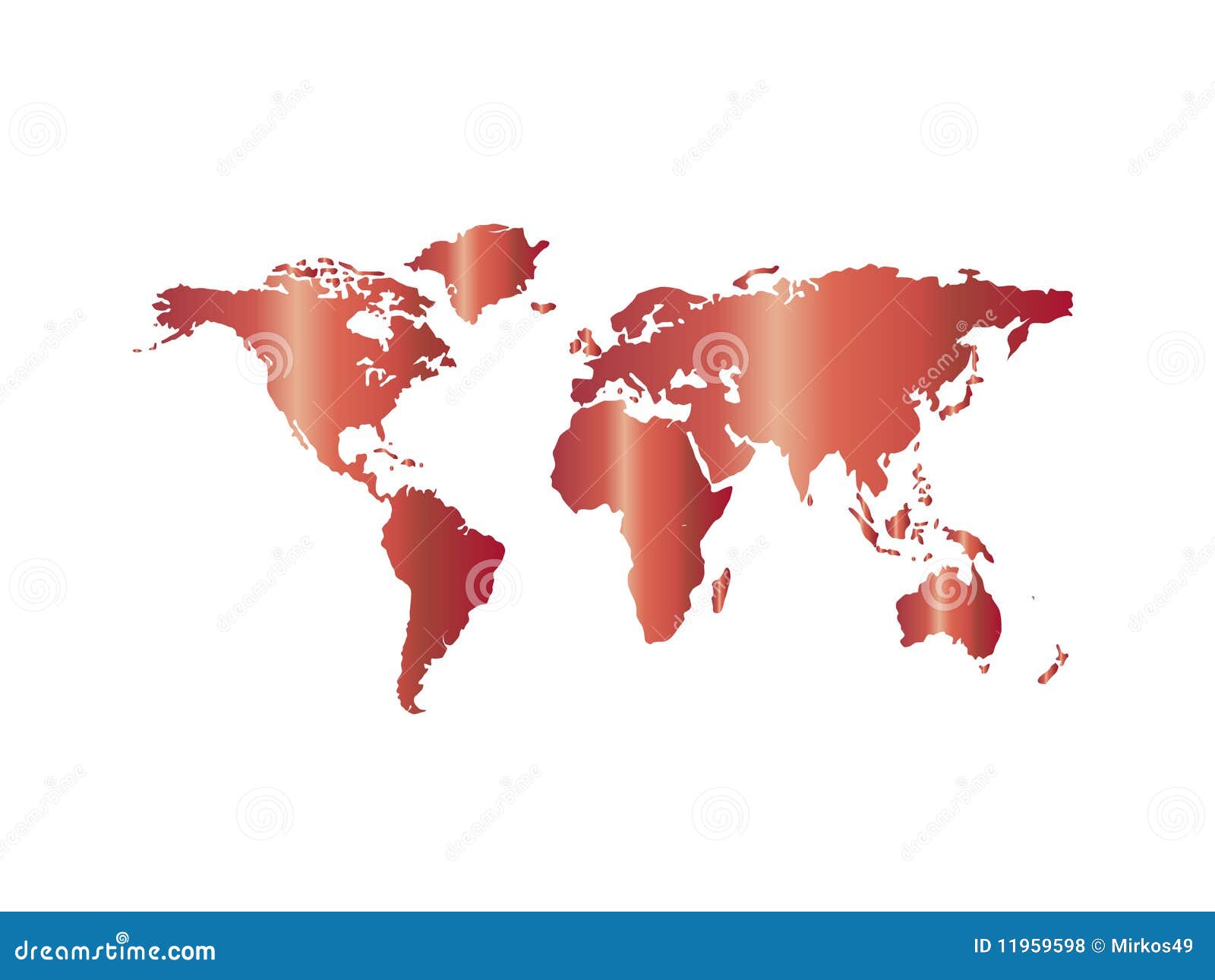 Mundo Rojo De La Correspondencia Stock de ilustración - Ilustración de ...