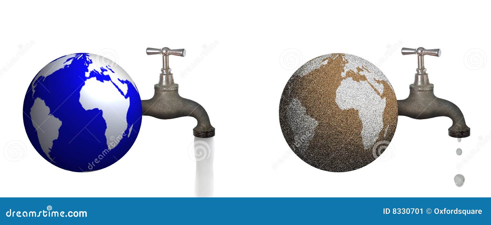 Mundo Sano Y De La Sequía Hacia Fuera Stock de ilustración ...