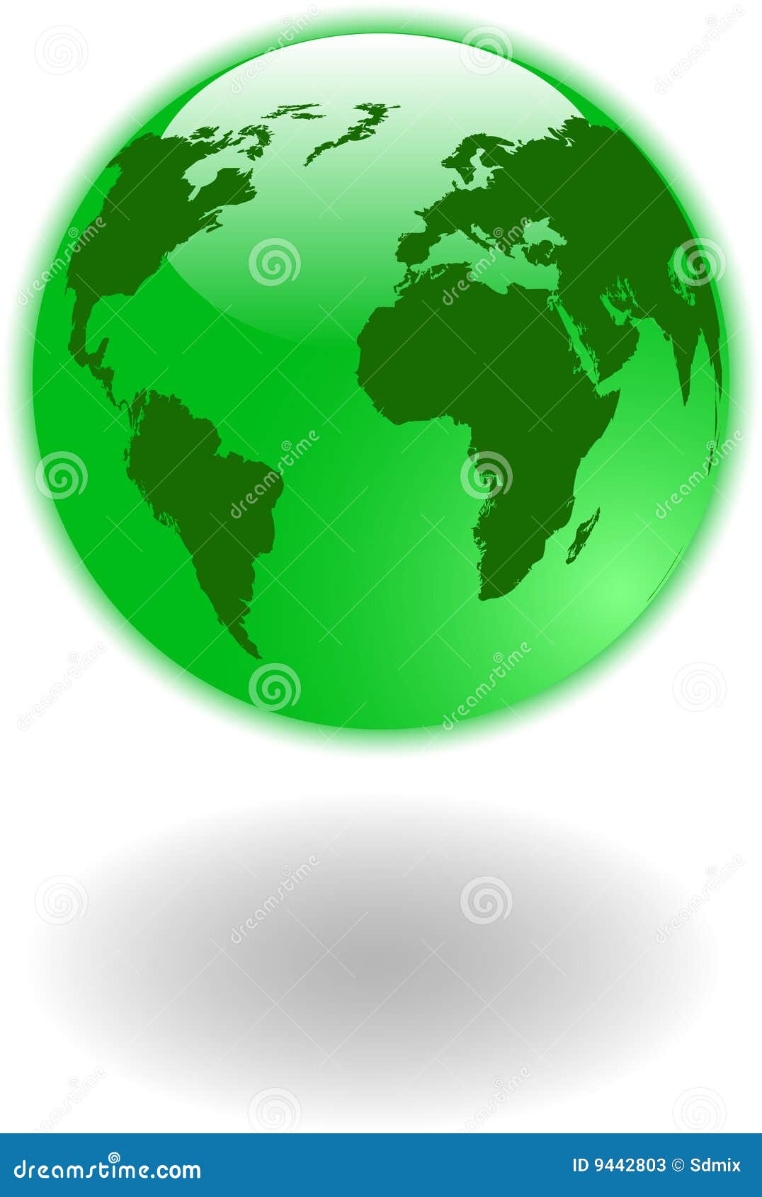 Mundo verde ilustración del vector. Ilustración de oriente - 9442803