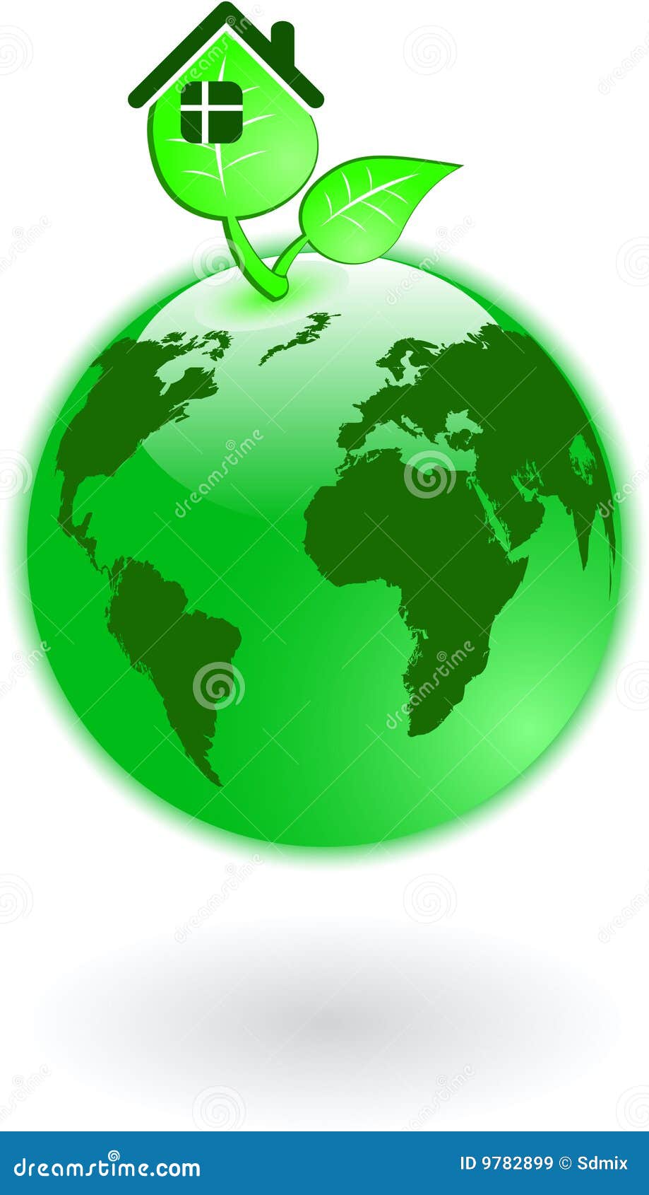 Mundo verde ilustración del vector. Ilustración de pista - 9782899