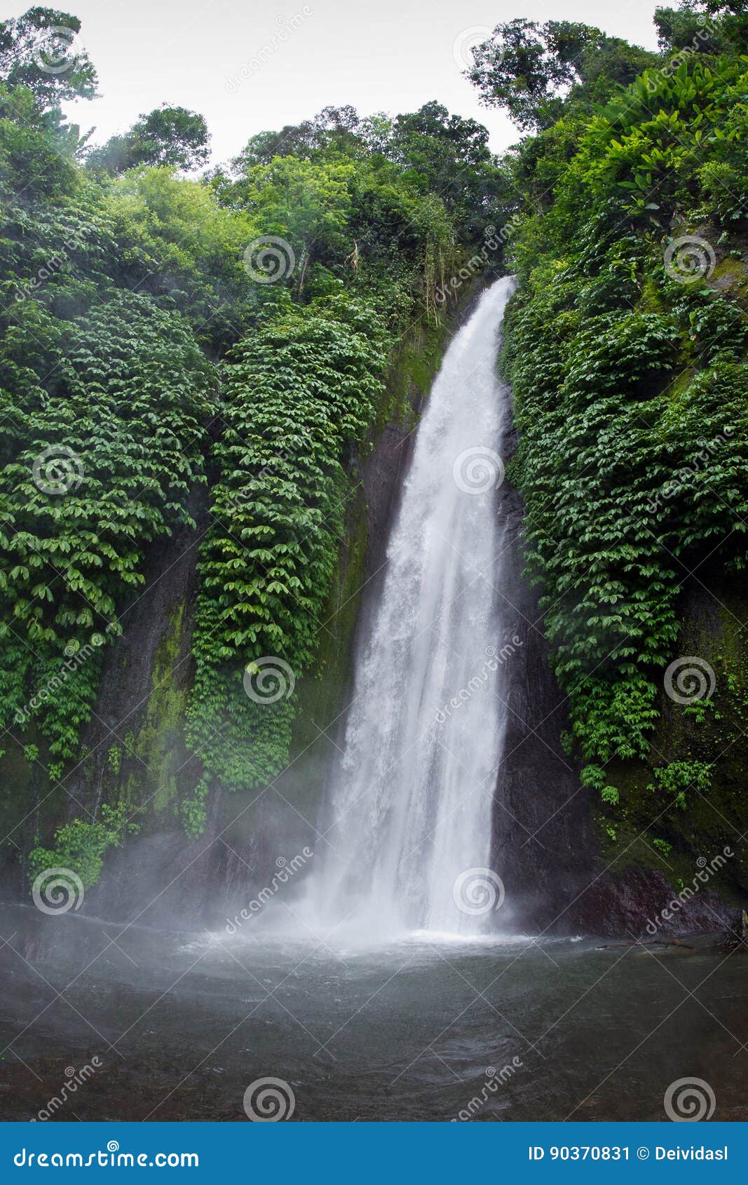 Munduk Waterfall Indonesia Asia In The Bali Stock Photo | CartoonDealer ...