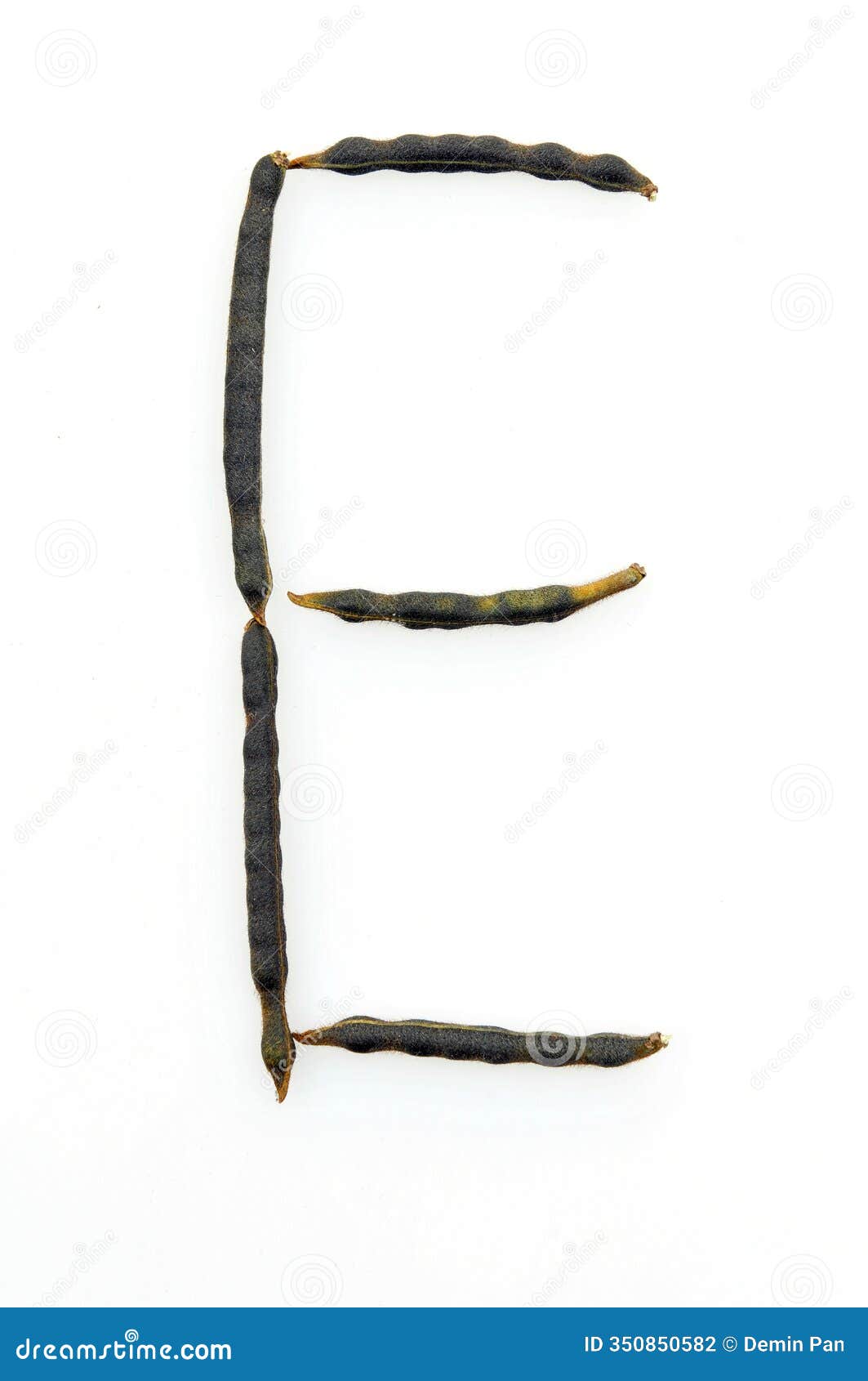 Mung Beans Do Letters on a White Background Stock Illustration ...