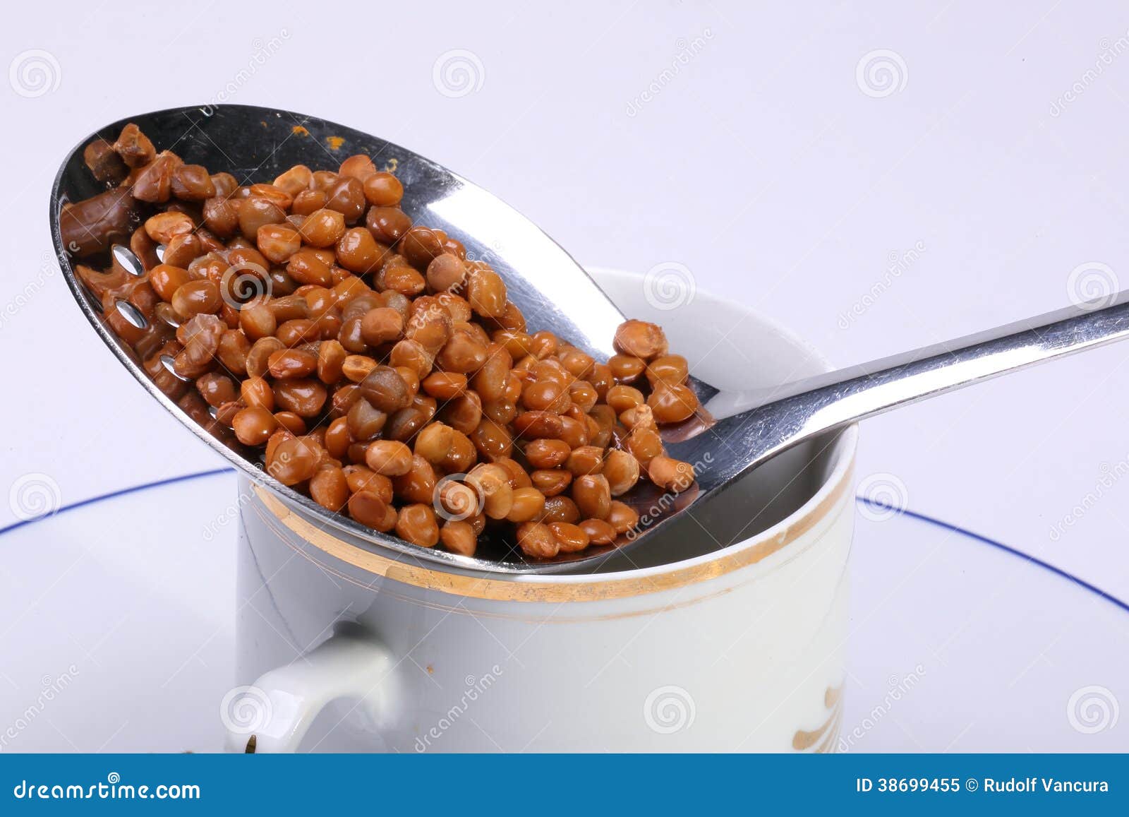 Mung beans on a ladle stock image. Image of nutritional - 38699455