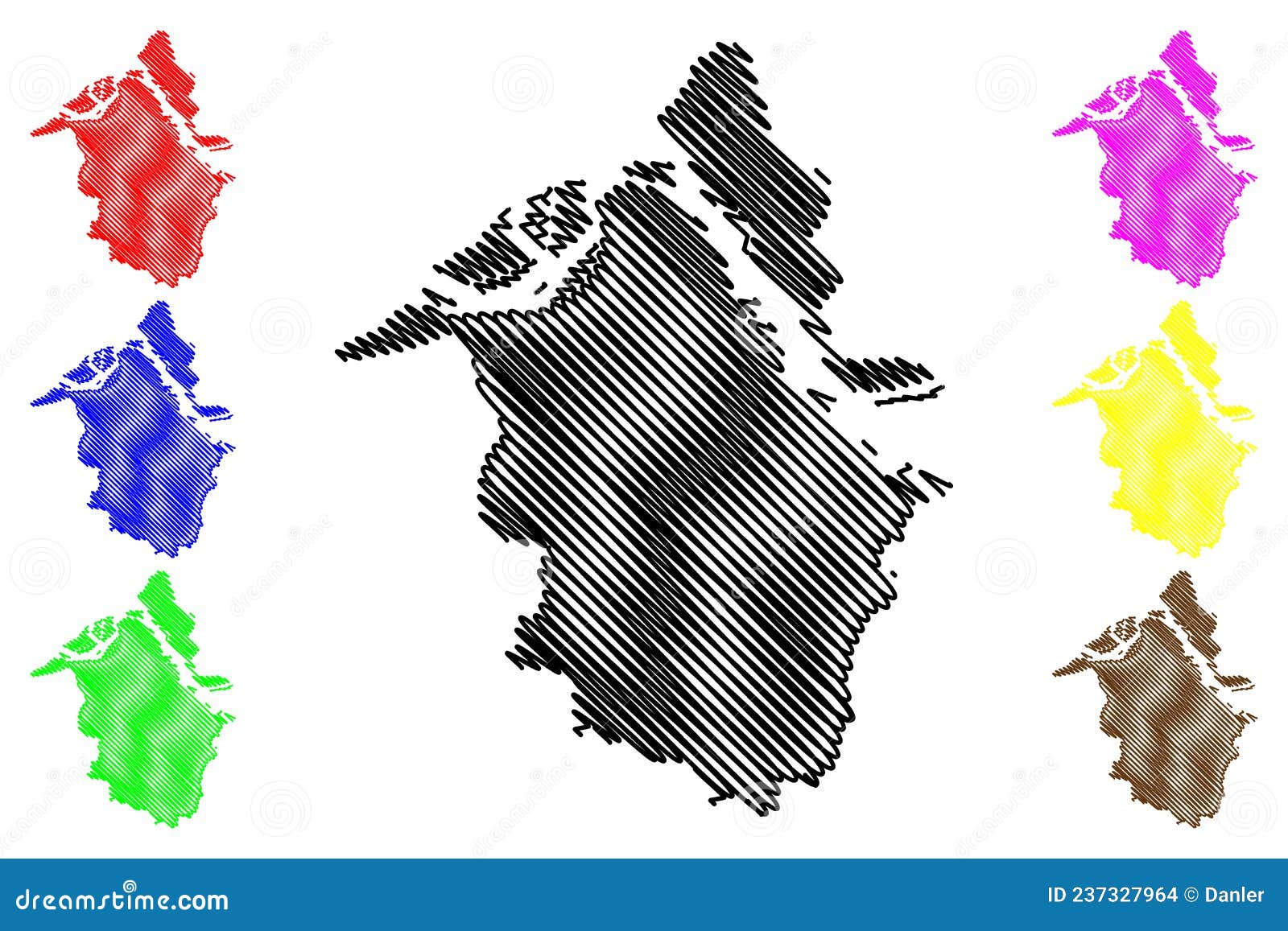 Munger District Bihar State, Division, Republic of India Map Vector ...