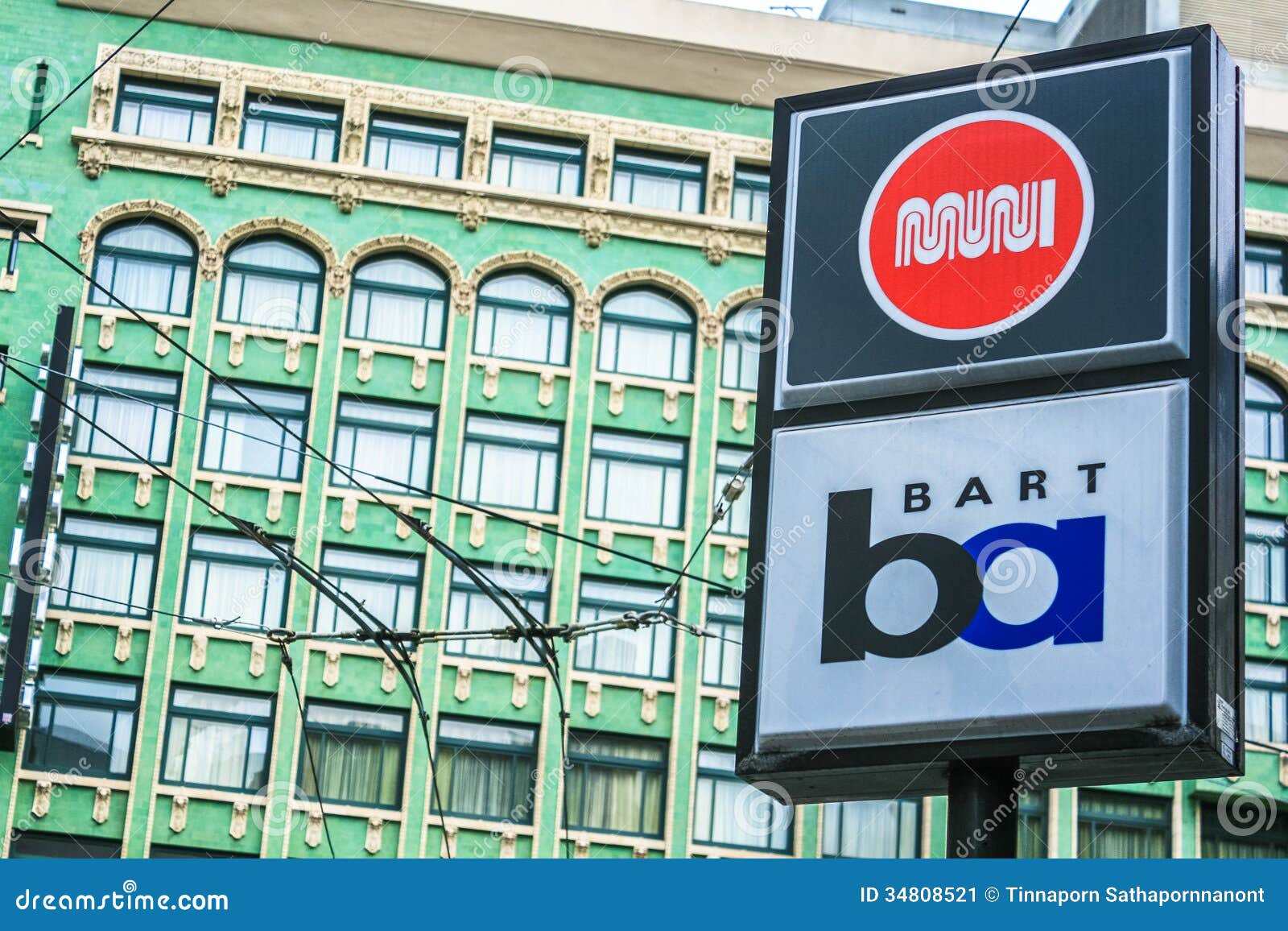 MUNI and BART Sign in San Fransisco Editorial Photo - Image of rapid ...