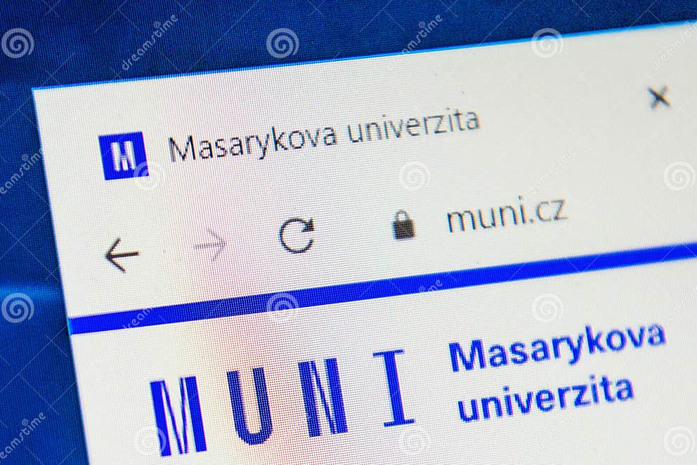 Muni.cz Web Site. Selective Focus. Editorial Image - Image of website ...