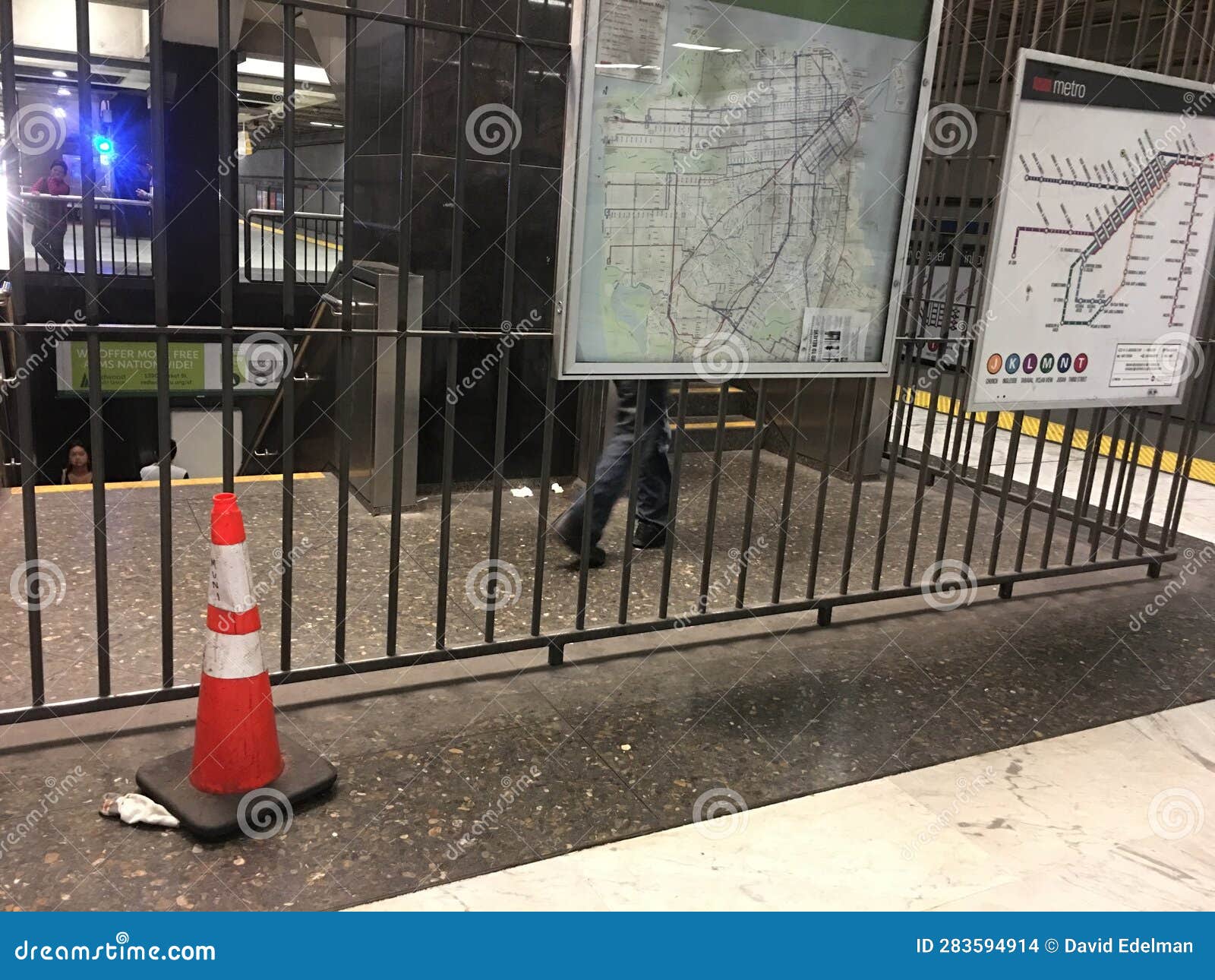 San Francisco`s MUNI Metro Subway Civic Center Station 9 Editorial ...