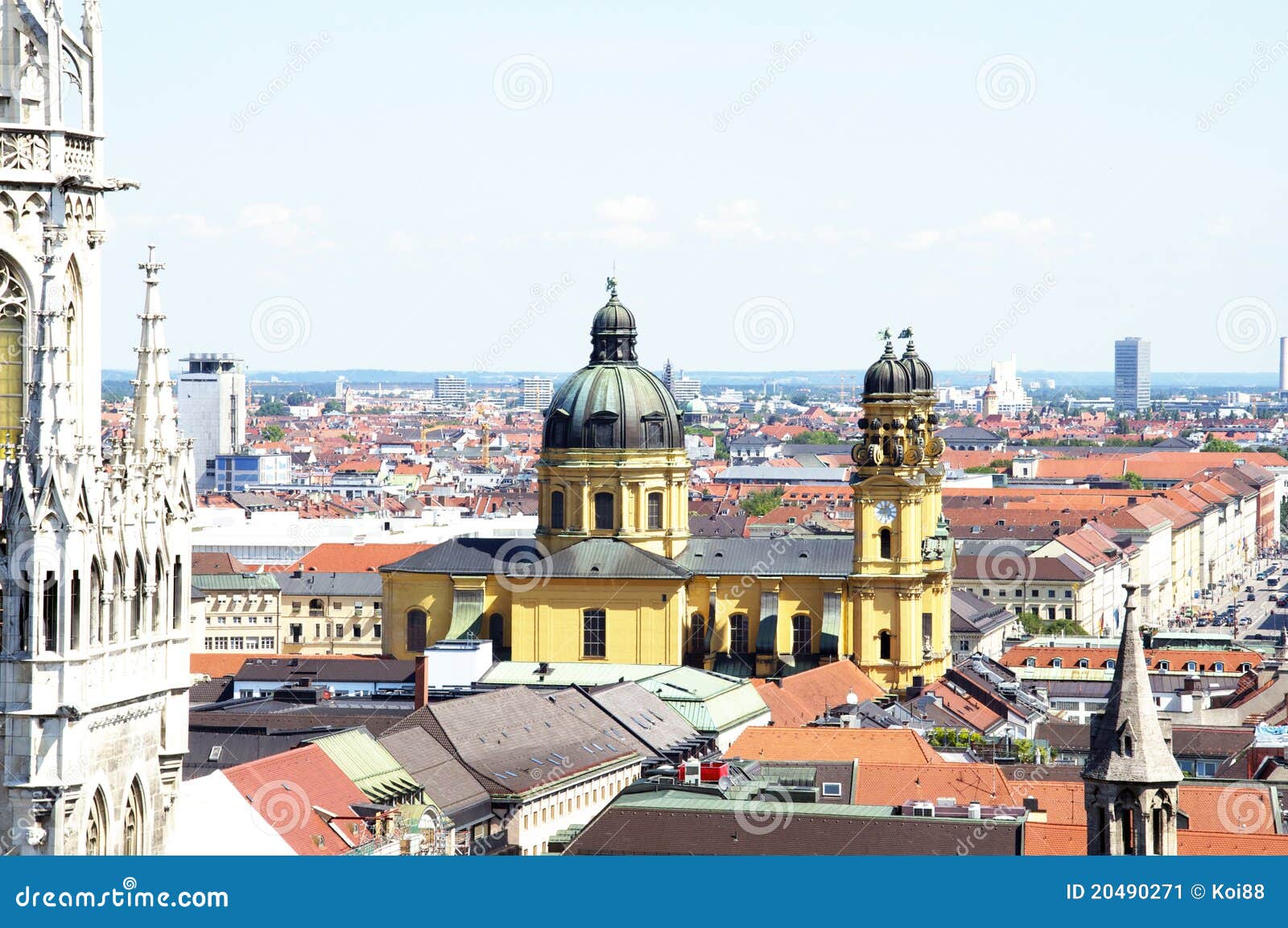 Munich from above stock image. Image of germany, outside - 20490271