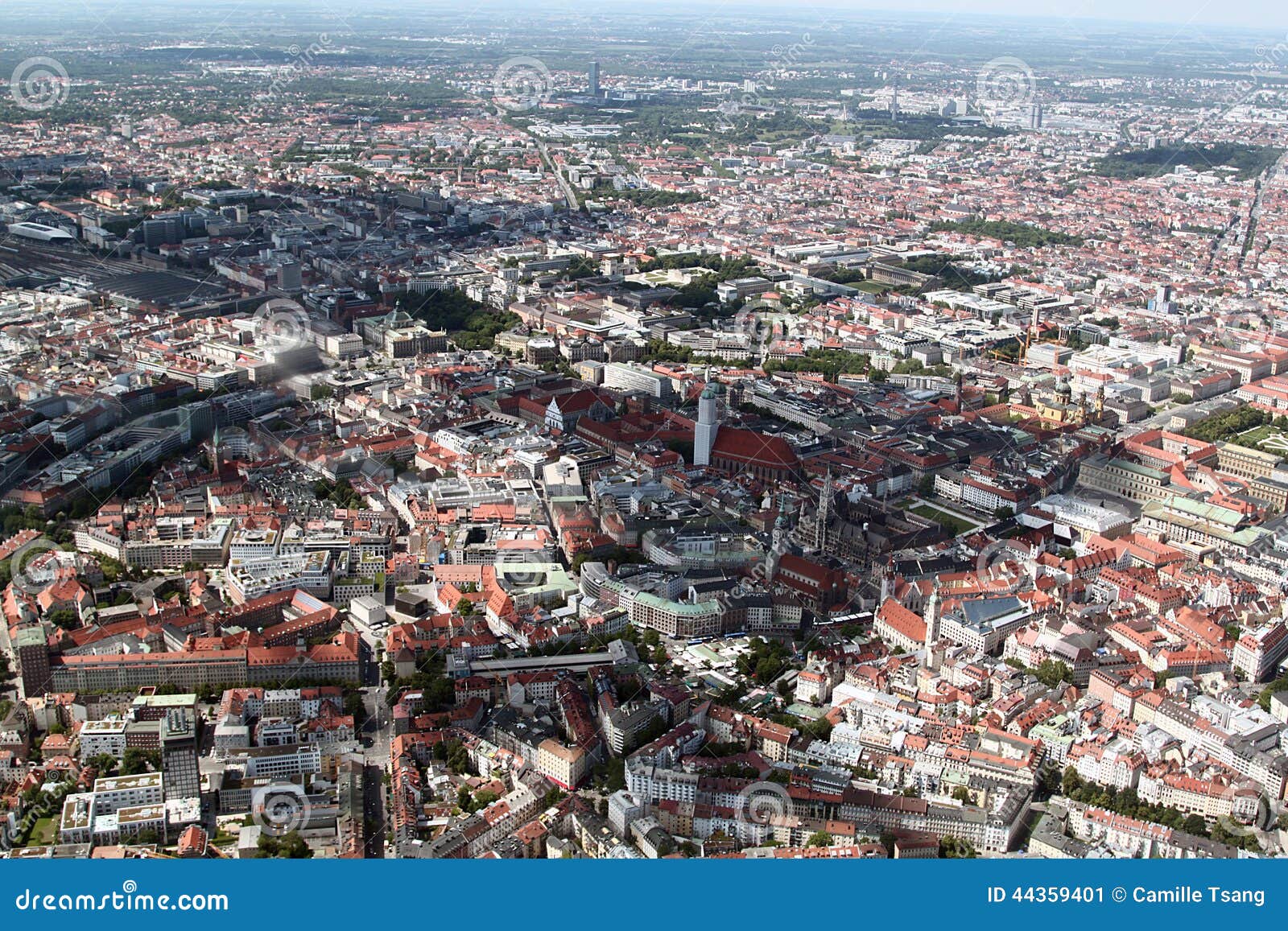 Munich stock image. Image of beautiful, aerial, dense - 44359401