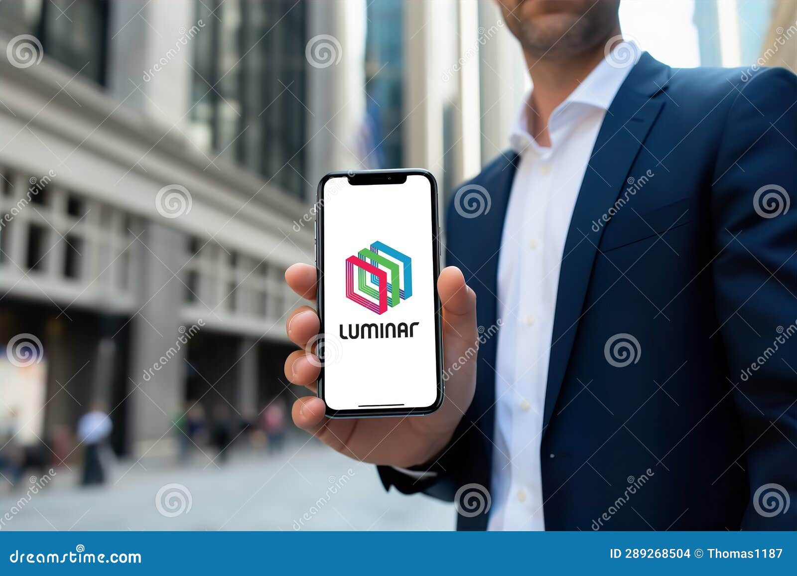 Luminar Technologies Logo Displayed on an IPhone Screen Editorial Stock ...