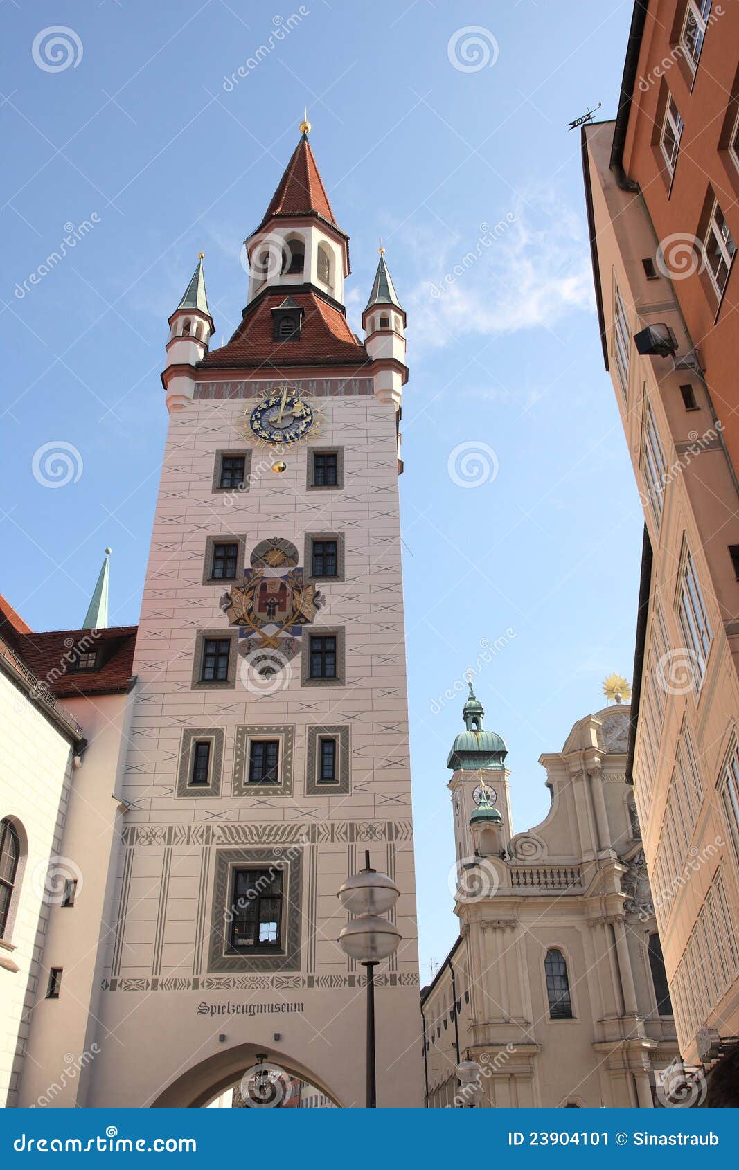 Munich city center stock image. Image of marienplatz - 23904101