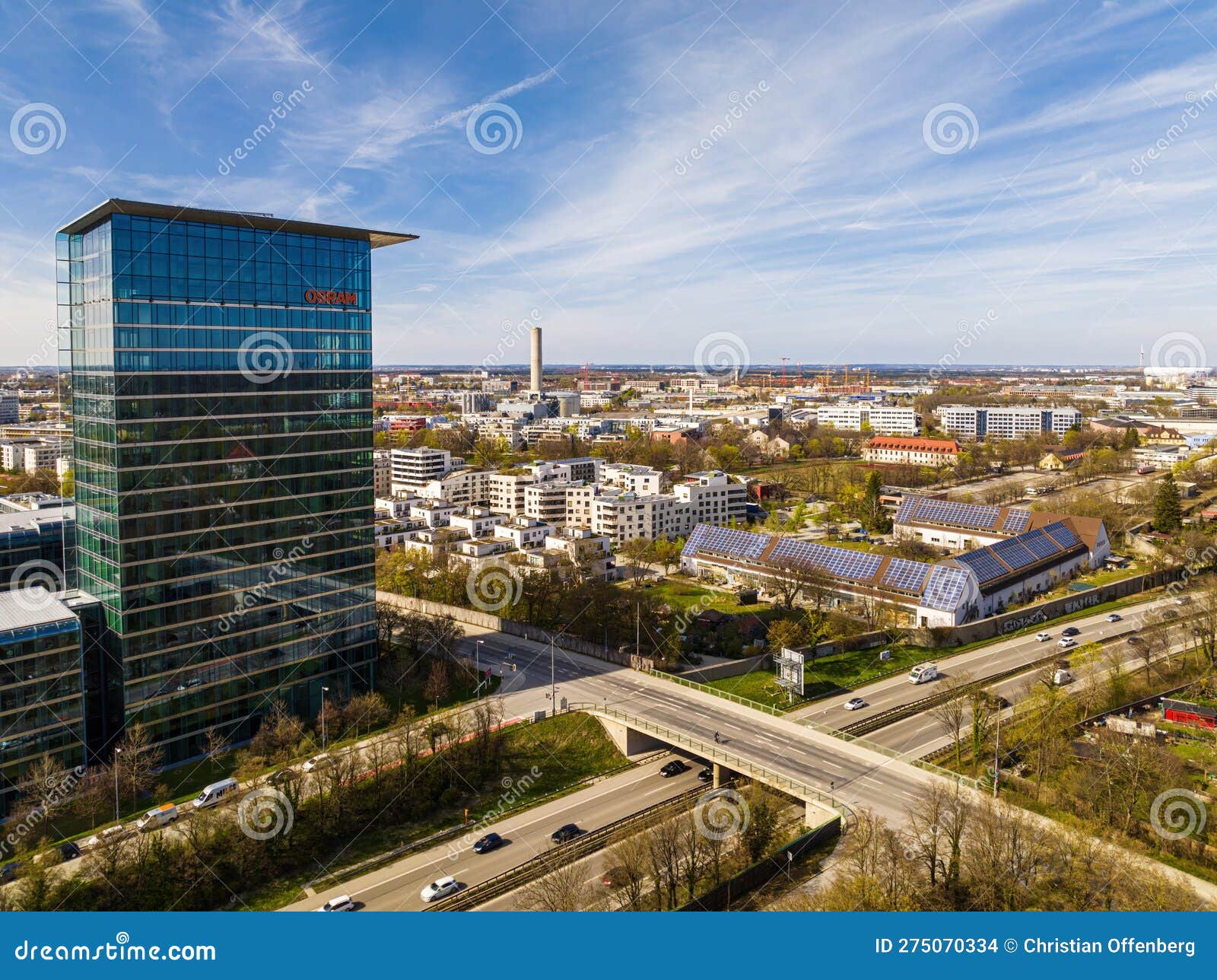 MUNICH, GERMANY - APRIL 12, 2023: Osram Skyscraper in Munich, Germany ...