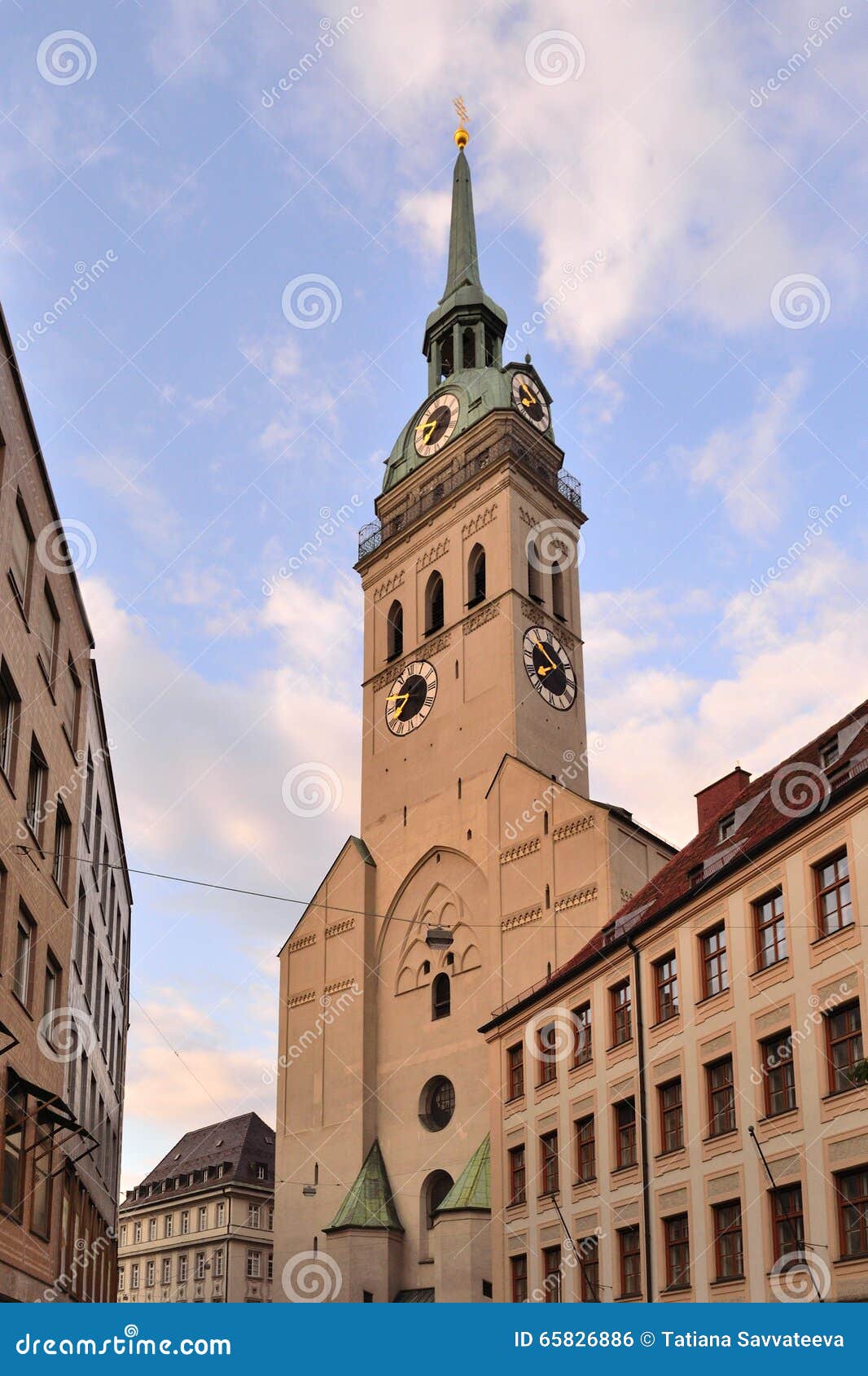 Munich, Germany. Church of St Stock Photo - Image of germany ...