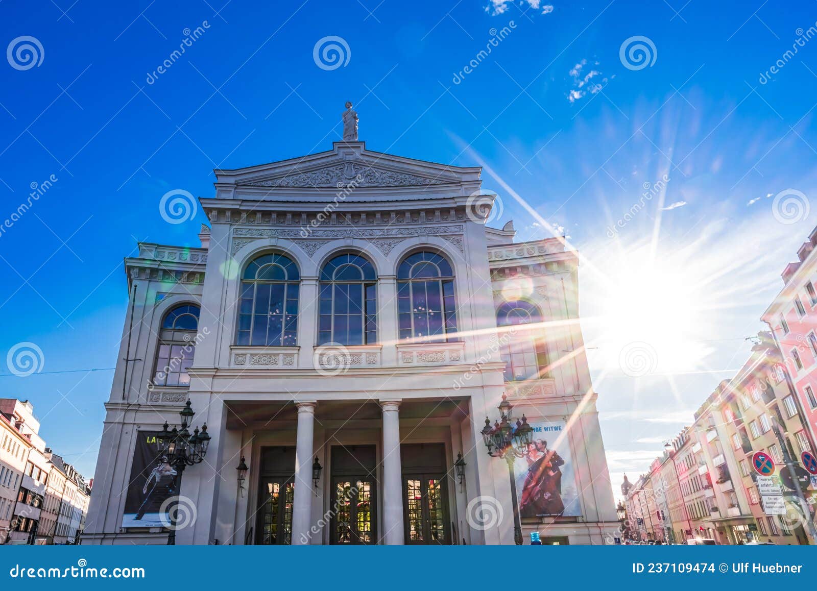 Munich, Germany - Famous Theatre at the Gaertnerplatz in Munich ...