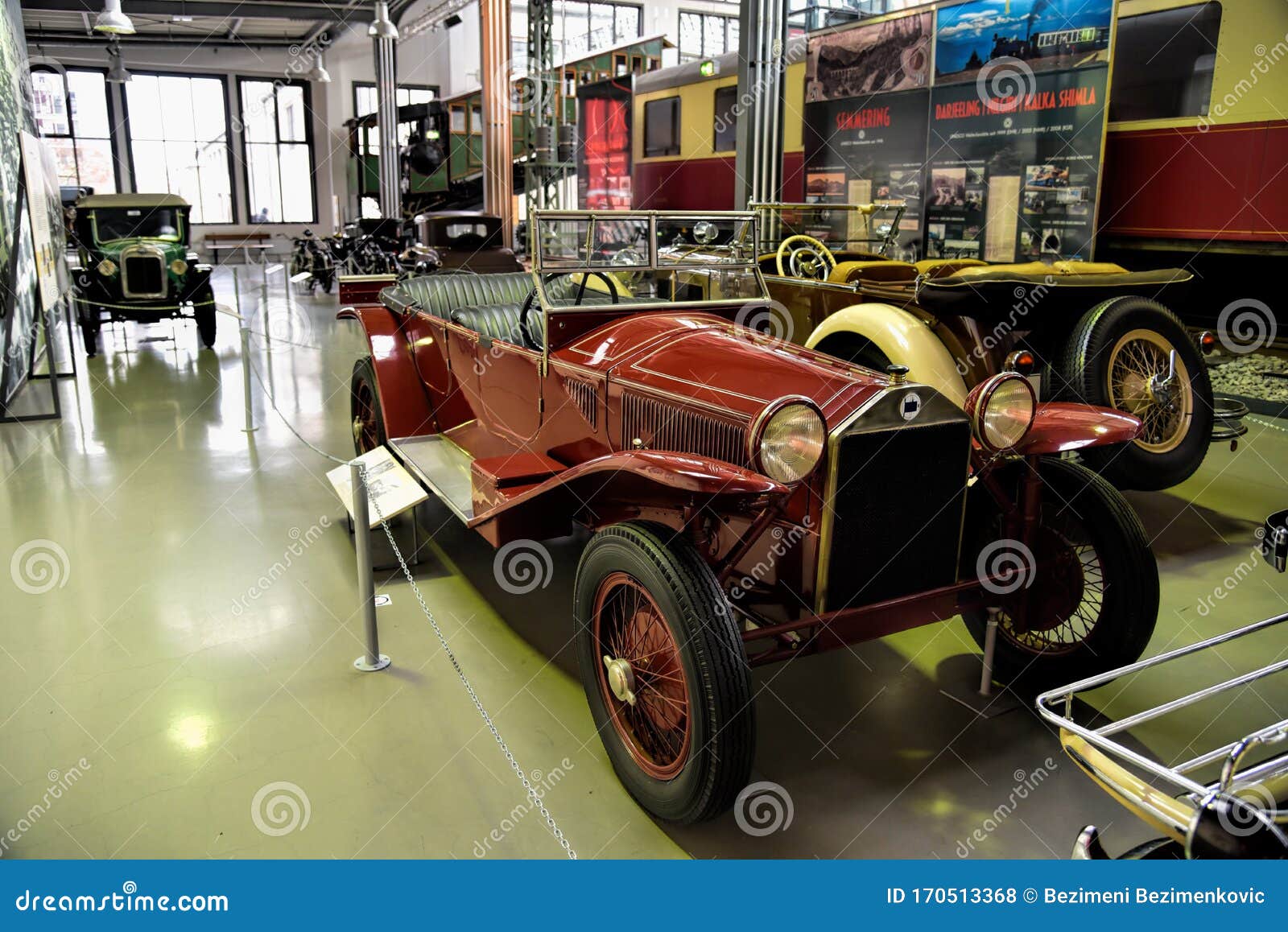 Classic Car in Munich Museum. Editorial Stock Photo - Image of driving ...