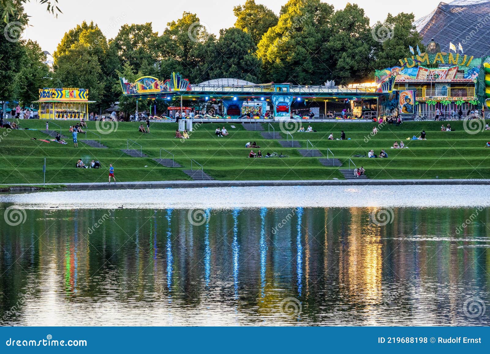 Munich, Germany - Jul 27, 2020: Olympiapark in Munich, Germany Was ... Munich, Germany - Jul 27, 2020: Olympiapark in Munich, Germany Was ...