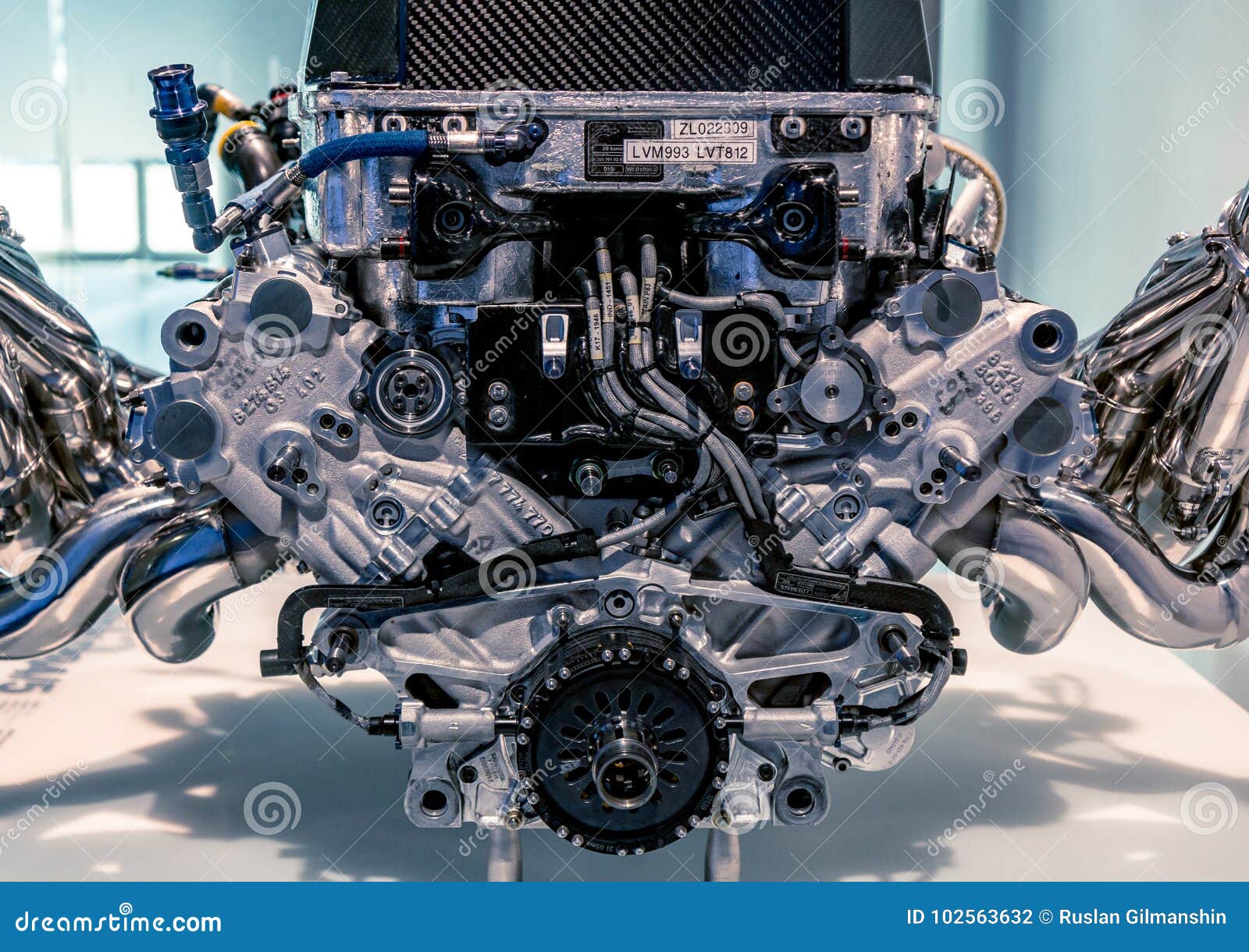 Munich, Germany - March 10, 2016: Car Engine in BMW Museum Editorial ...