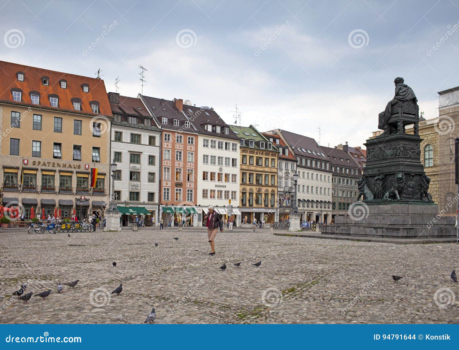 Munich, Germany - May 29. 2012: Max-Joseph-Platz Square in Munich ...