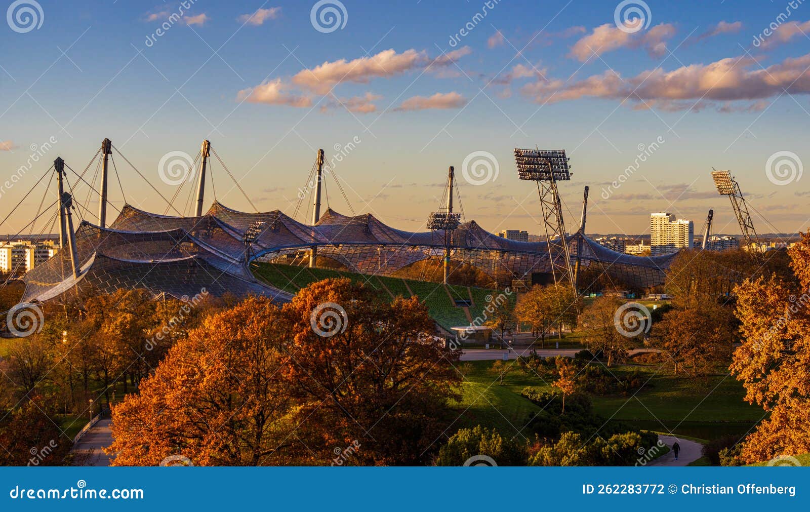 MUNICH, GERMANY - NOVEMBER 23, 2022: the Olympic Stadium in Munich ...