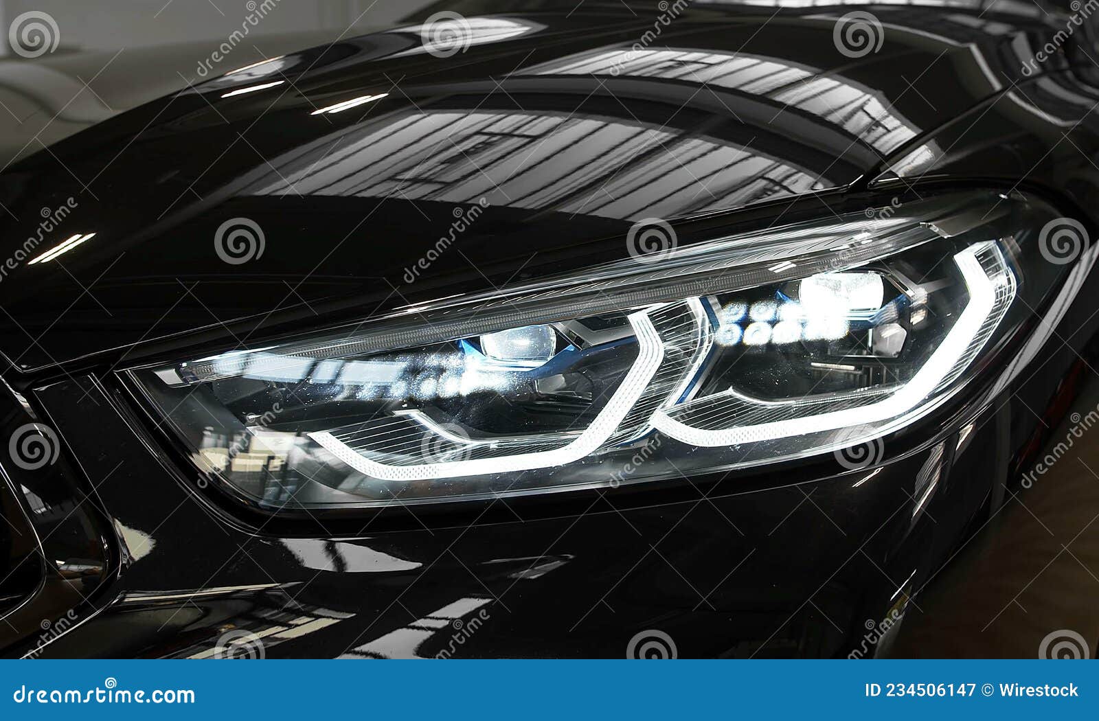 Headlights of a BMW M8 Competition Editorial Photography - Image of ...