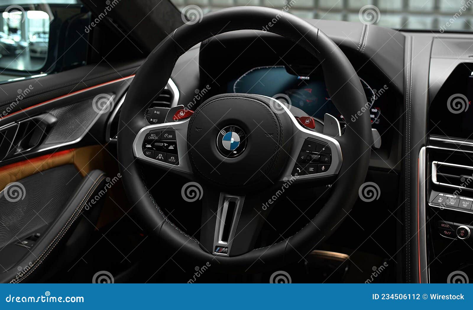 Interior of a BMW M8 Competition Editorial Photography - Image of ...
