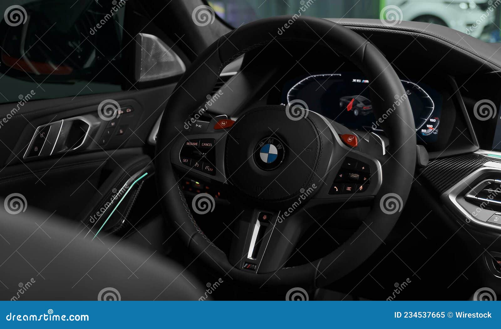 Modern Car BMW X6 M Interior- Concept for Automobile and Technology ...