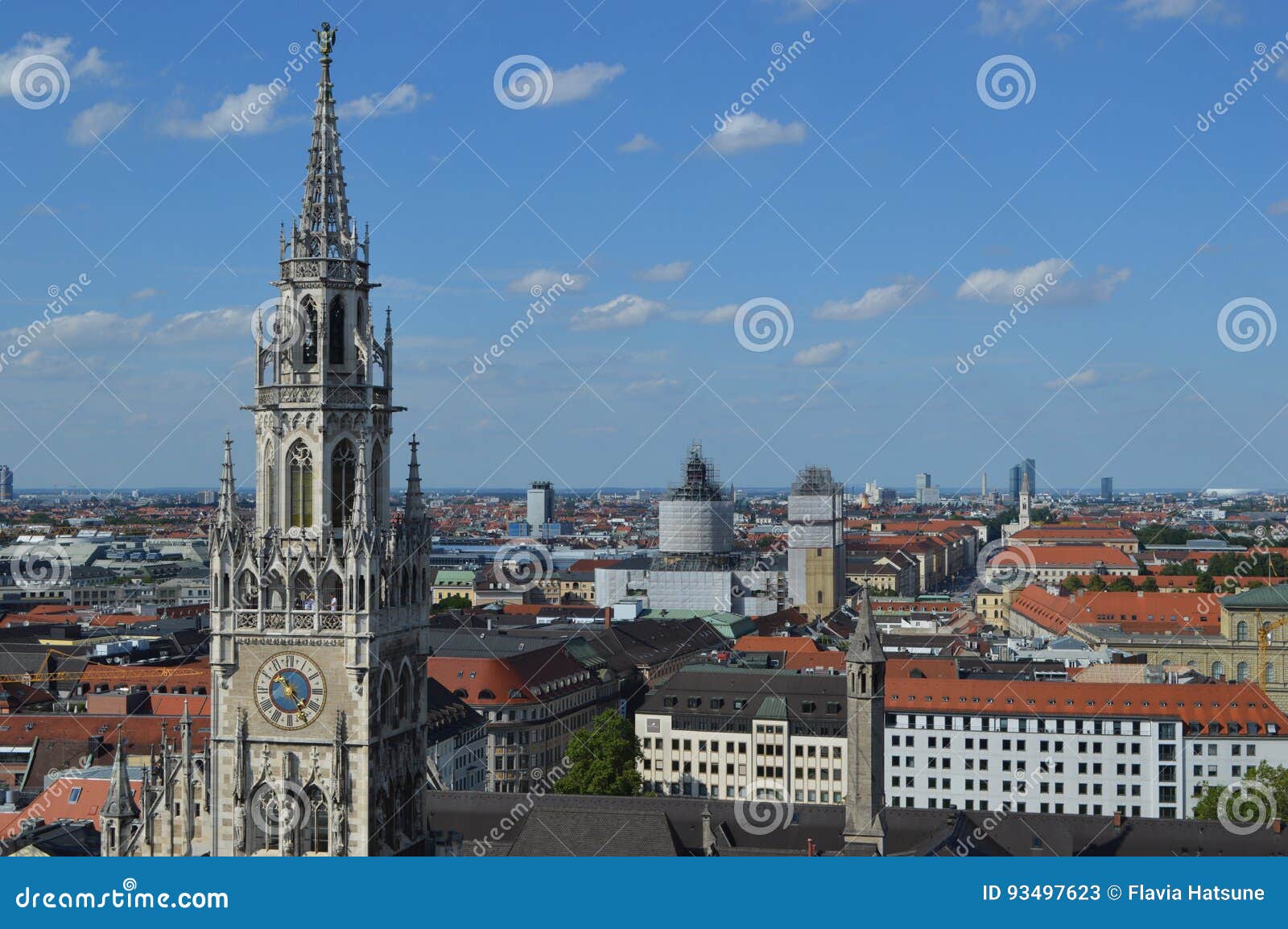 Munich in Germany editorial stock photo. Image of spire - 93497623