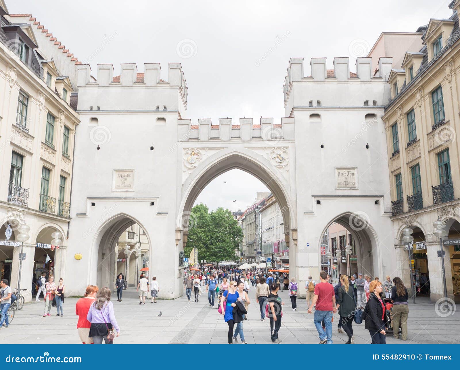 Munich. Karlstor Gate. Royalty-Free Stock Photography | CartoonDealer ...