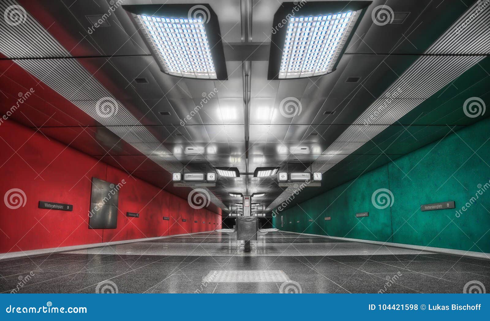 Munich Metro stock photo. Image of dawn, orange, panorama - 104421598