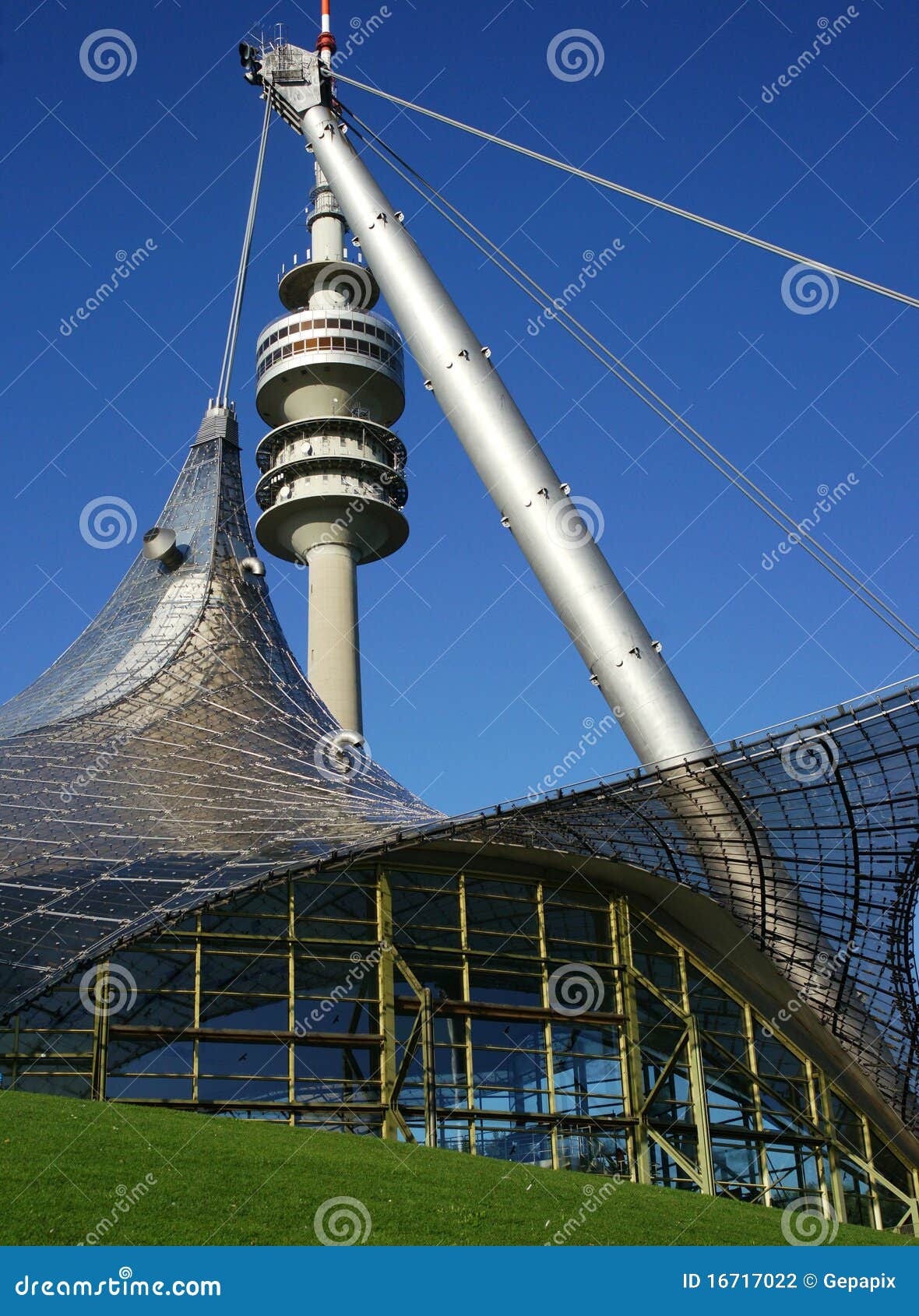 Munich Olympic Stadium editorial photography. Image of rock - 16717022