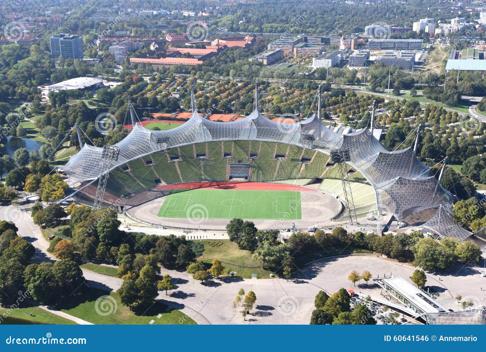 Munich Olympic Stadium stock photo. Image of summer, olympic - 60641546