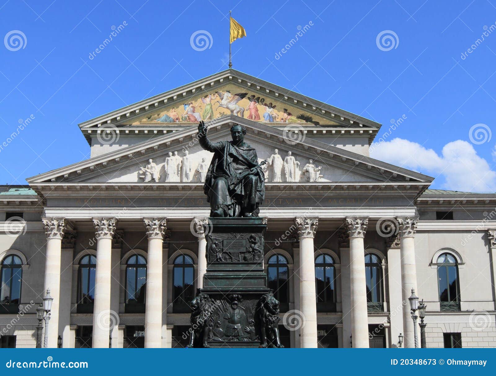 Munich opera house stock image. Image of opera, munchen - 20348673
