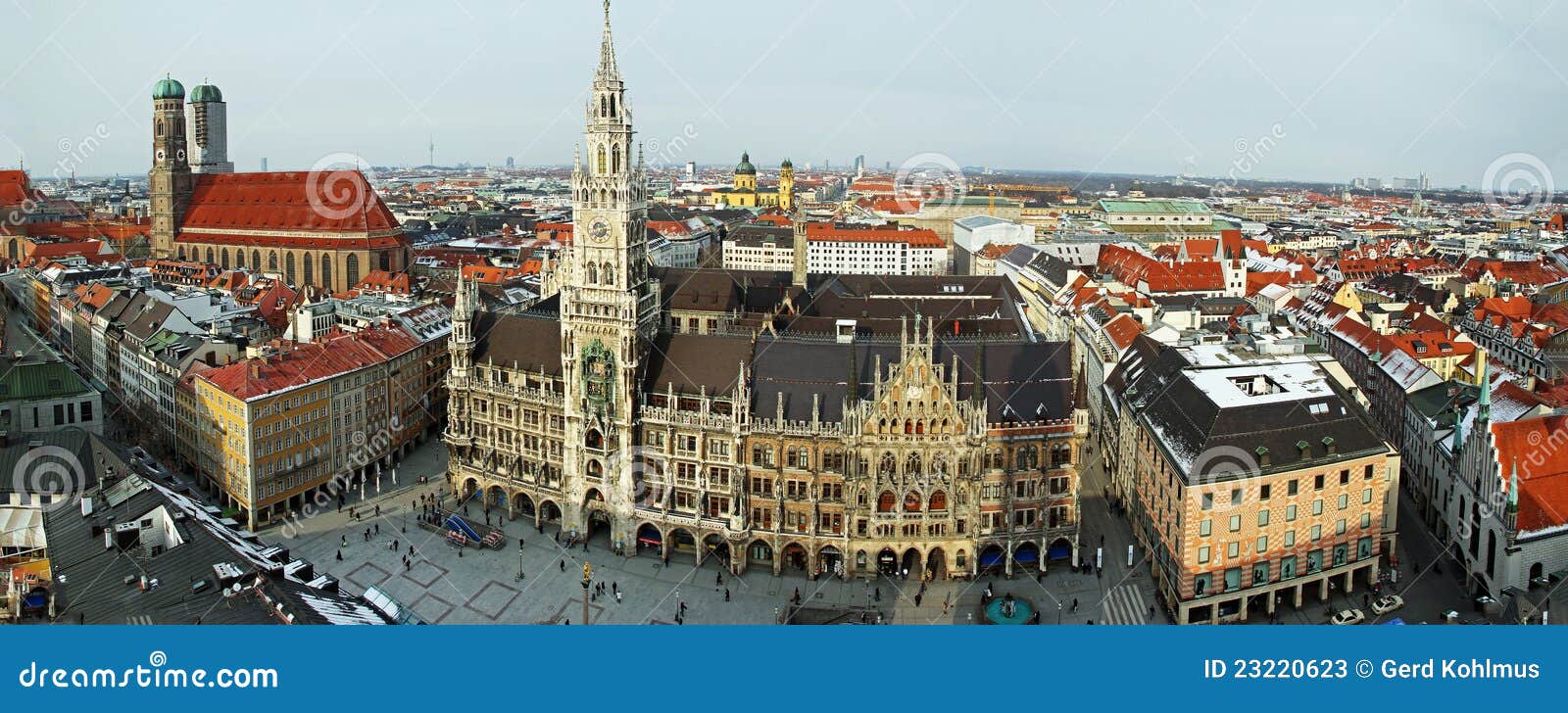 Munich Panorama stock image. Image of building, panorama - 23220623